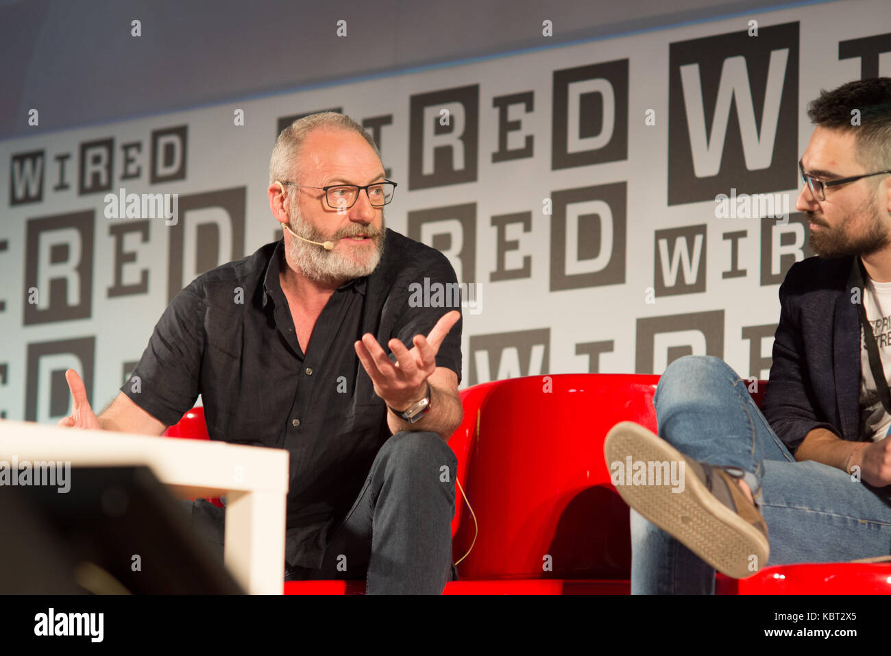 Florence, Italy. 30 Sept, 2017. Liam Cunningham, the actor who ...
