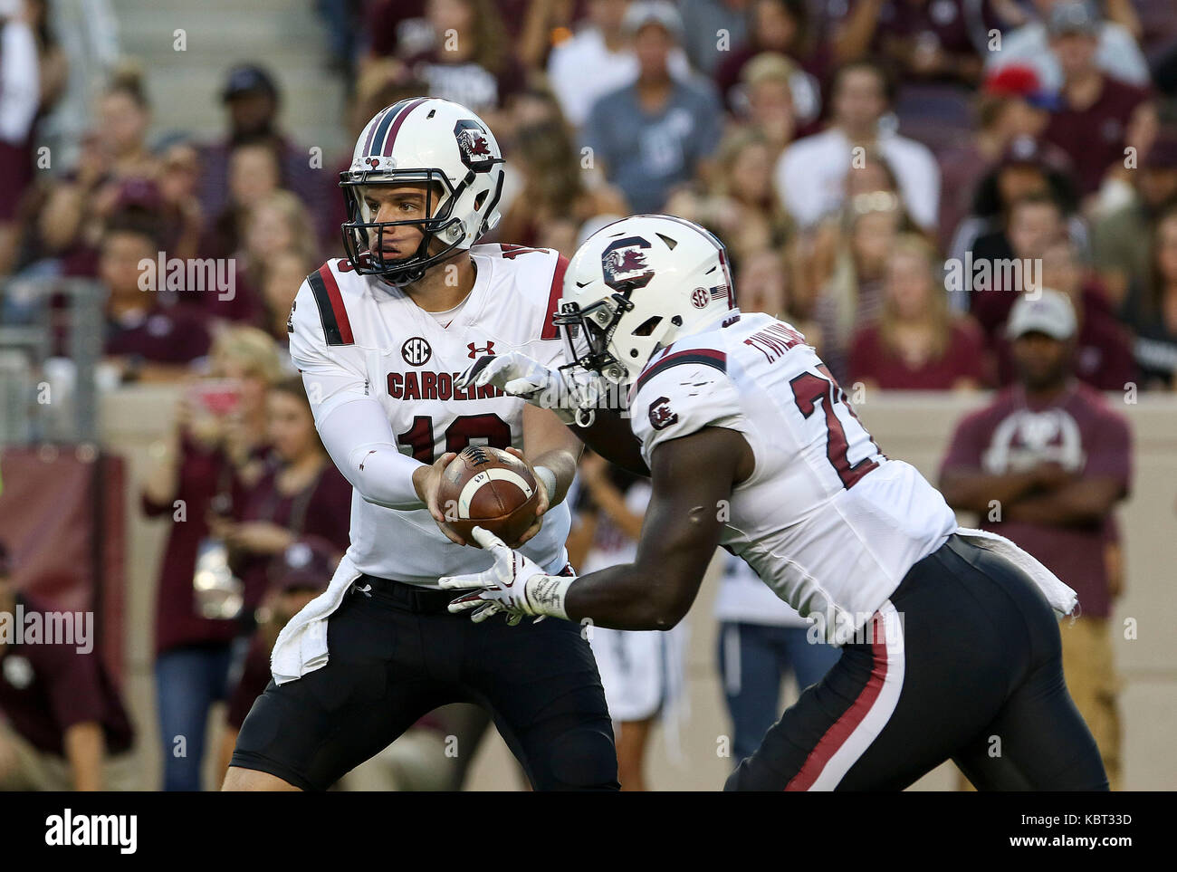 September 30, 2017: South Carolina Gamecocks quarterback Jake Bentley ...