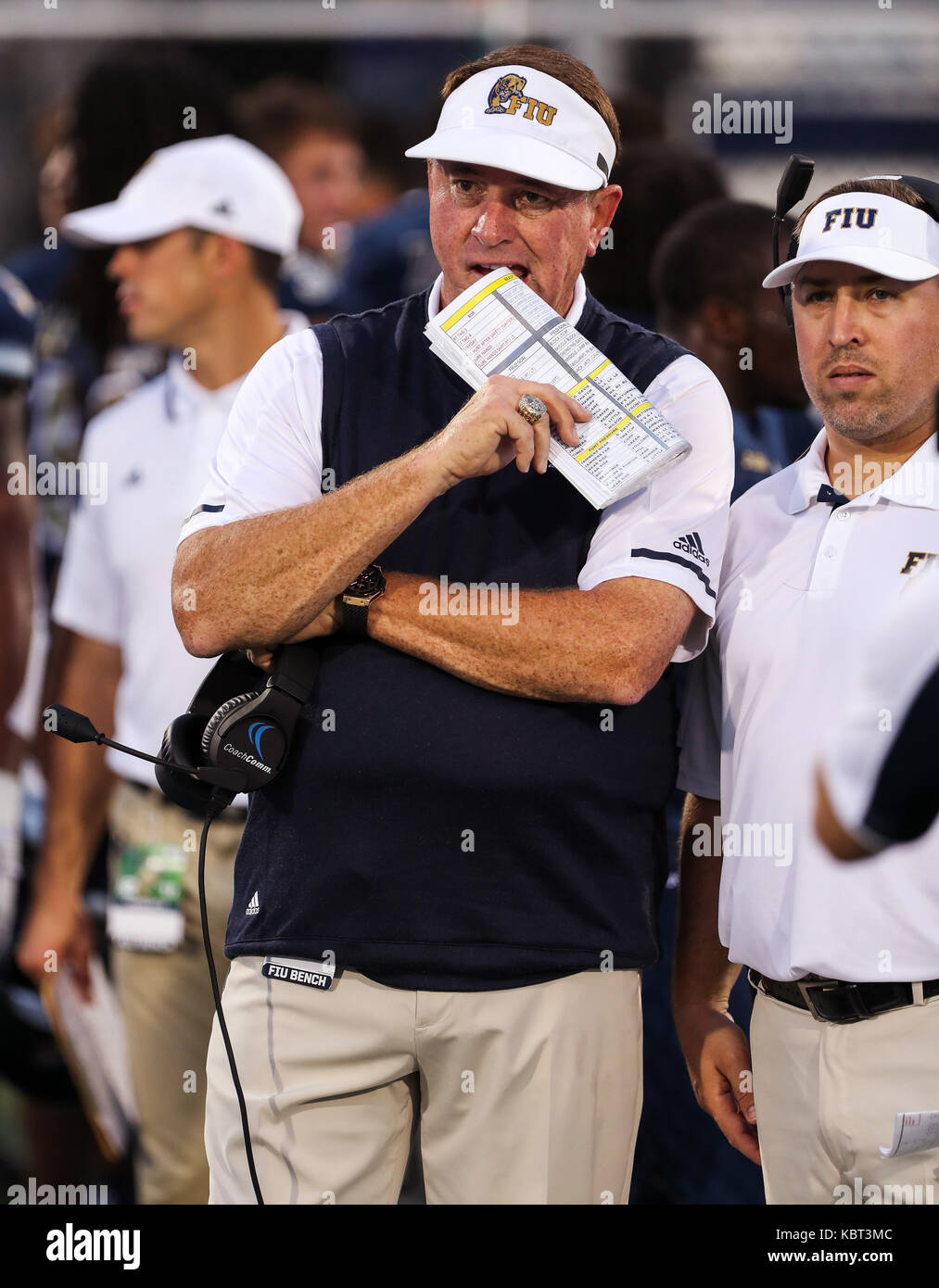 Miami, Florida, USA. 30th Sep, 2017. FIU Panthers head coach Butch ...