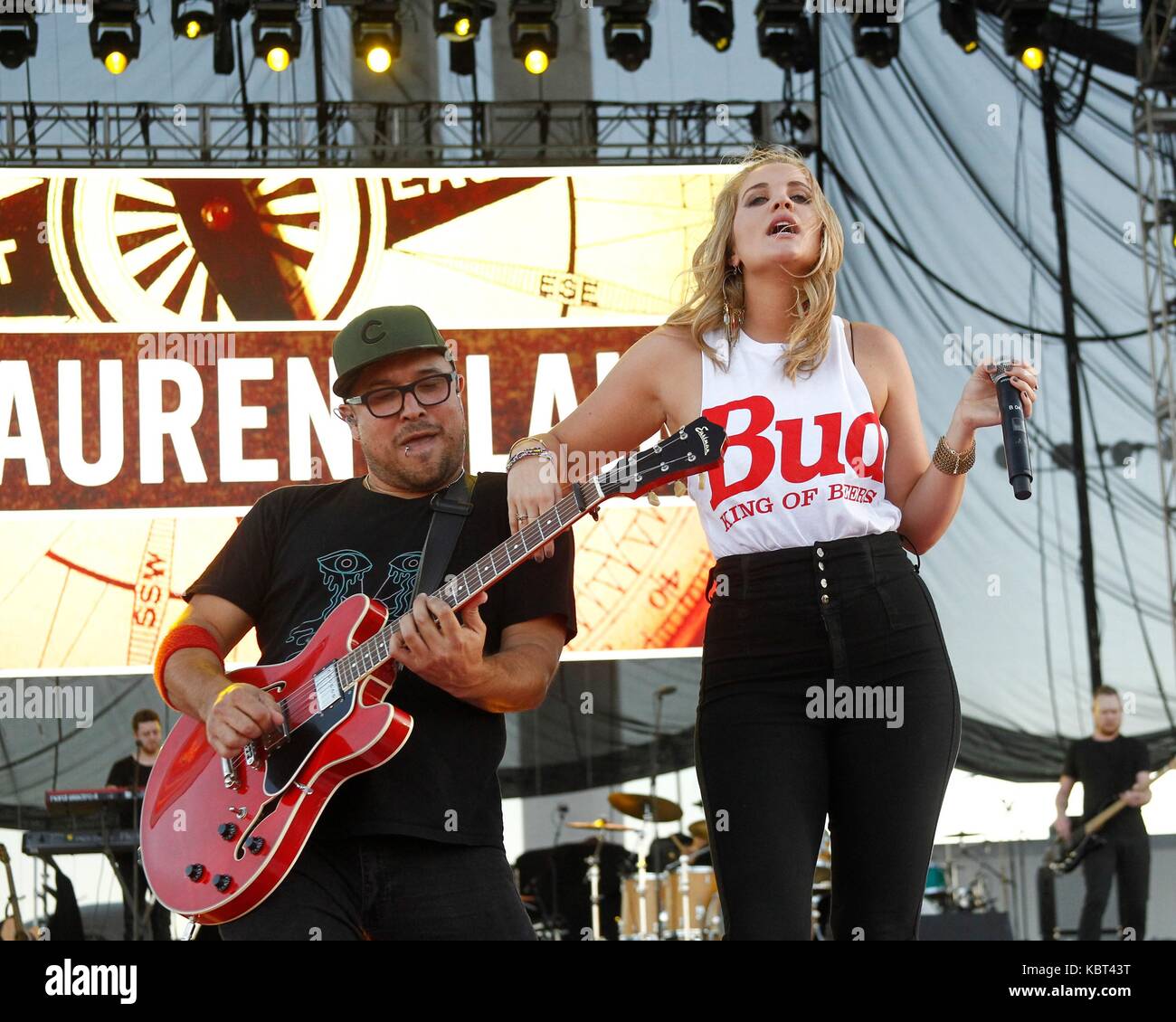 Las Vegas, NV, USA. 30th Sep, 2017. Lauren Alaina on stage for Route 91 ...
