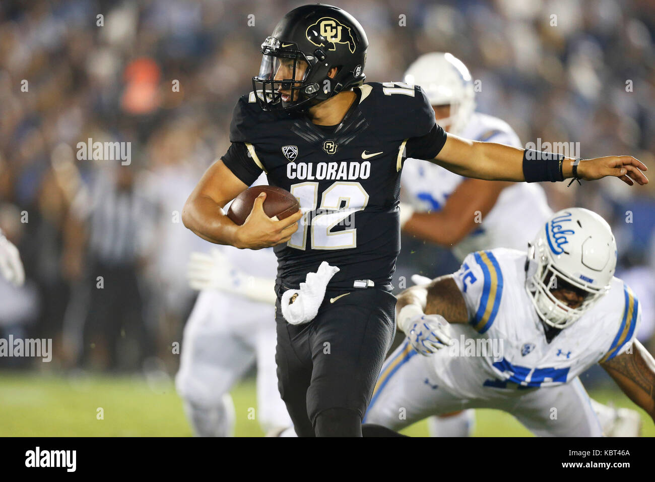 September 30, 2017 Colorado Buffaloes quarterback Steven Montez #12 ...