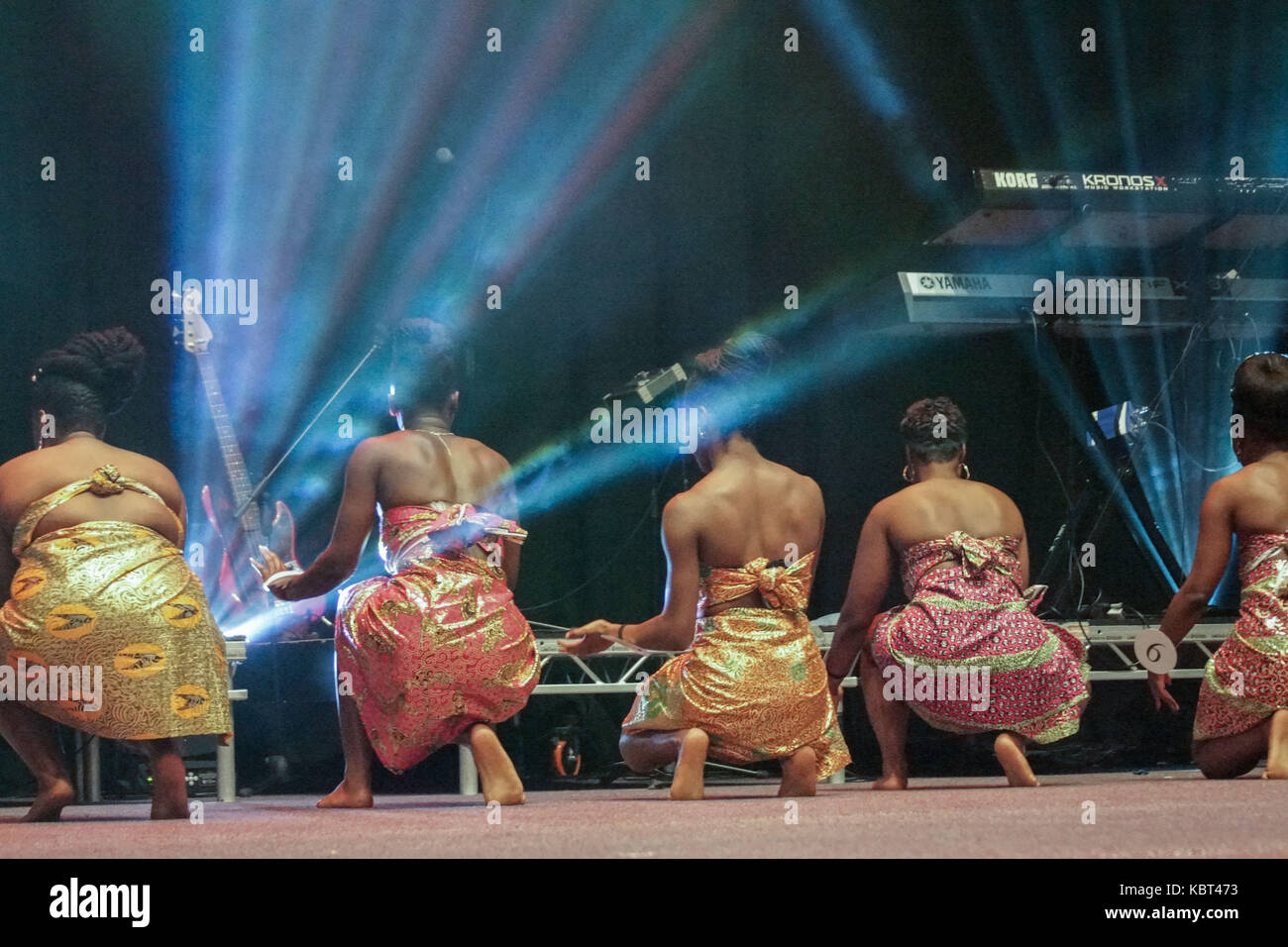 London, UK. 30 September 2017. London, England. The dancers pause. Miss ...