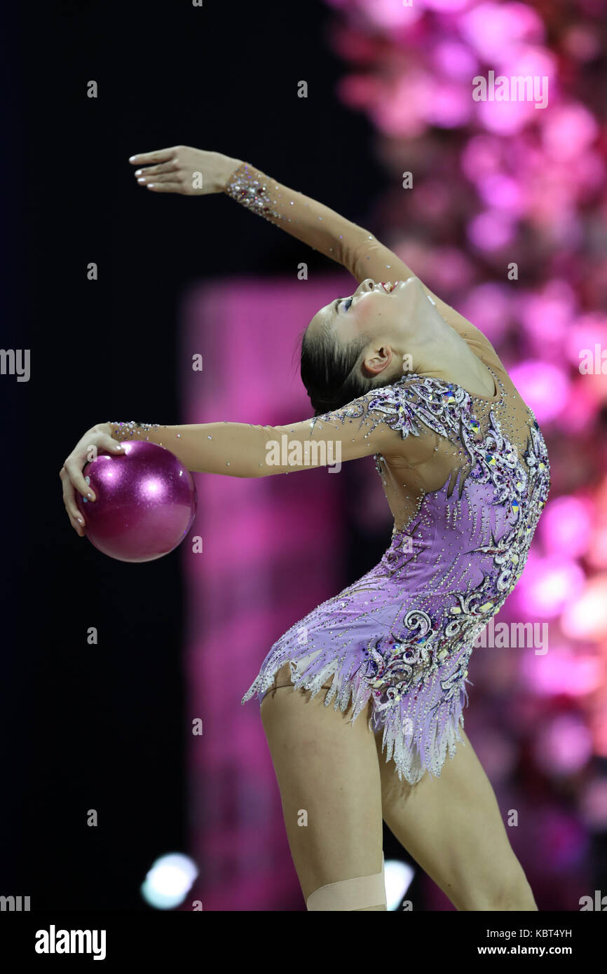 Tokyo, Japan. 30th Sep, 2017. Kaho Minagawa (JPN) Rhythmic Gymnastics ...