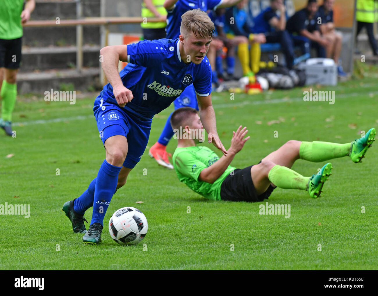 Marco Thiede (KSC) GES/ Fussball/ Oberliga/ Karlsruher SC II - SGV ...