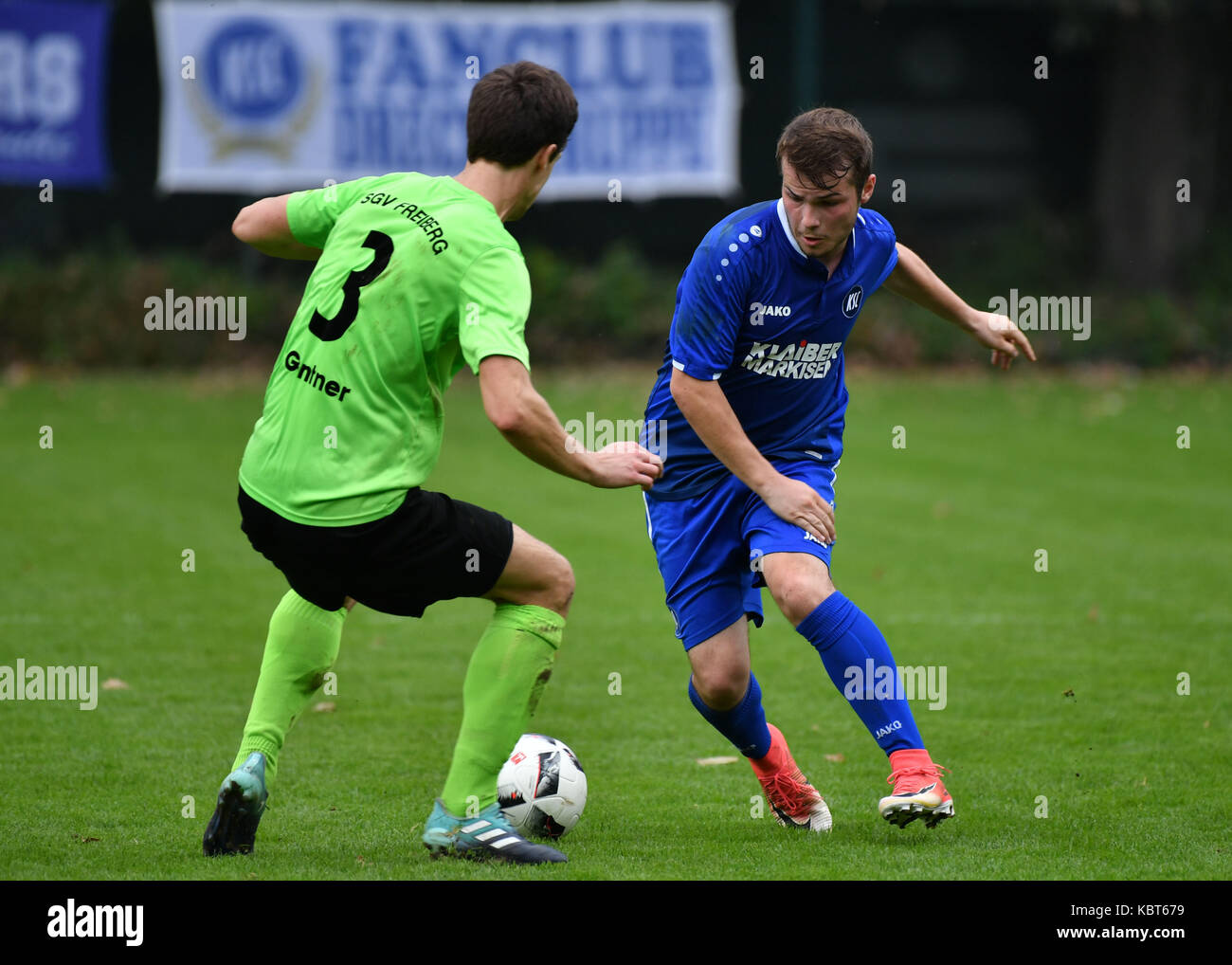 Karlsruhe, Deutschland. 30th Sep, 2017. vl Thomas Gentner(Freiberg ...