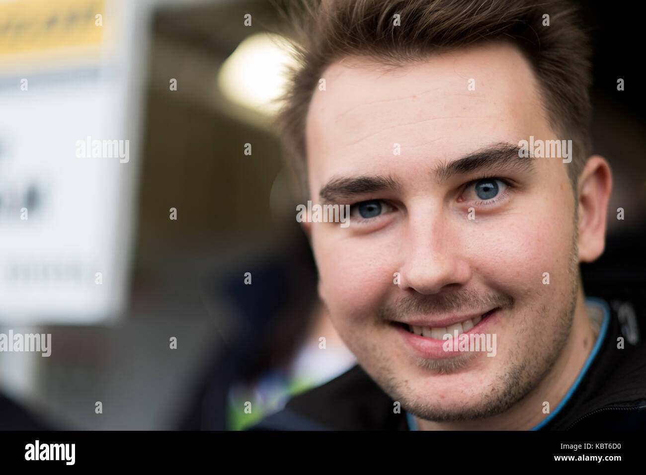 Fawkham, Longfield, UK. 1st Oct, 2017. BTCC racing driver Tom Ingram ...