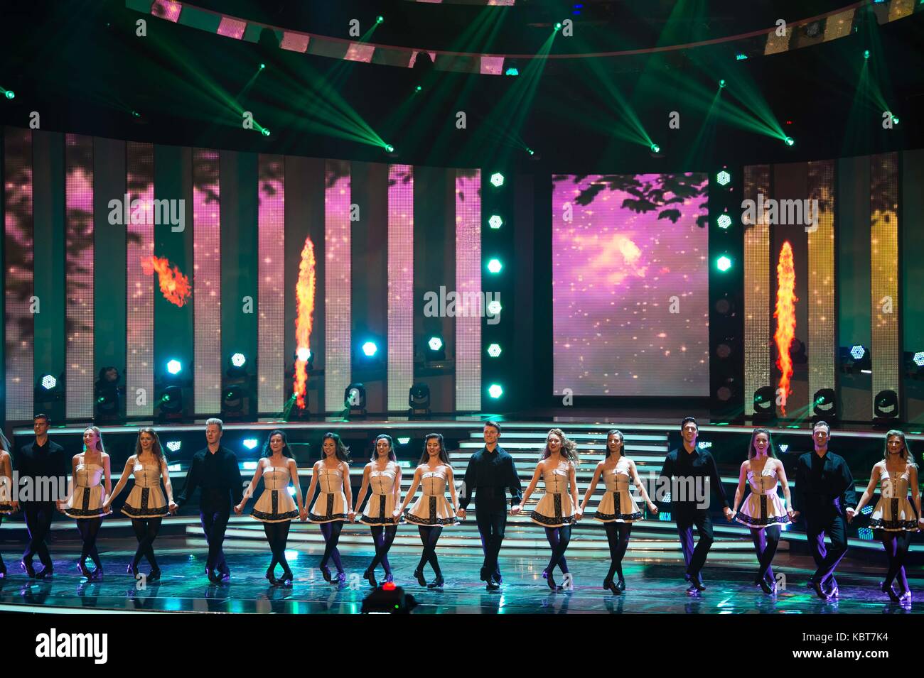 Hanover, Germany. 30th Sep, 2017. Irish dance group Riverdance on stage ...