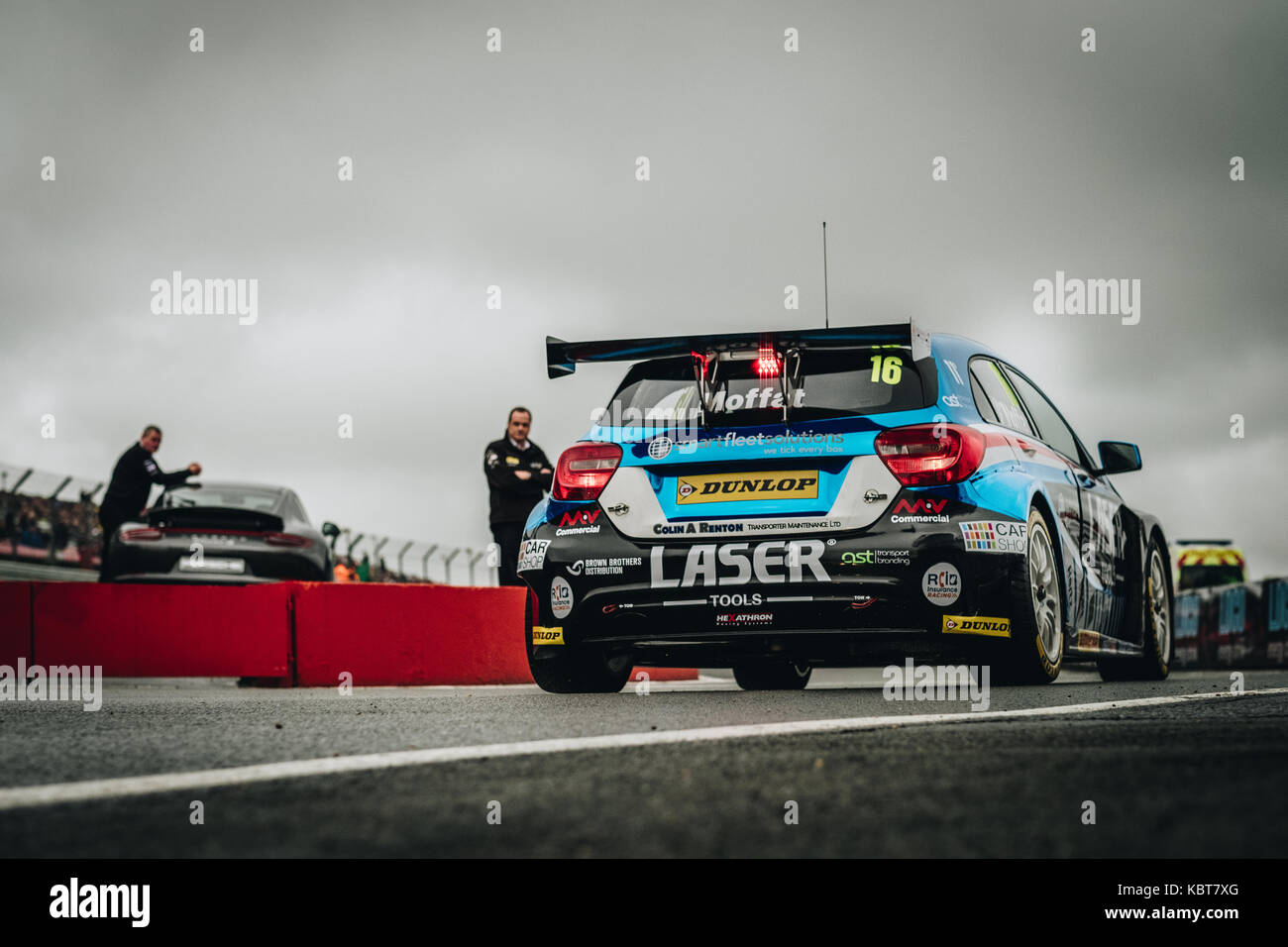 Fawkham, Longfield, UK. 1st Oct, 2017. BTCC racing driver Aiden Moffat ...