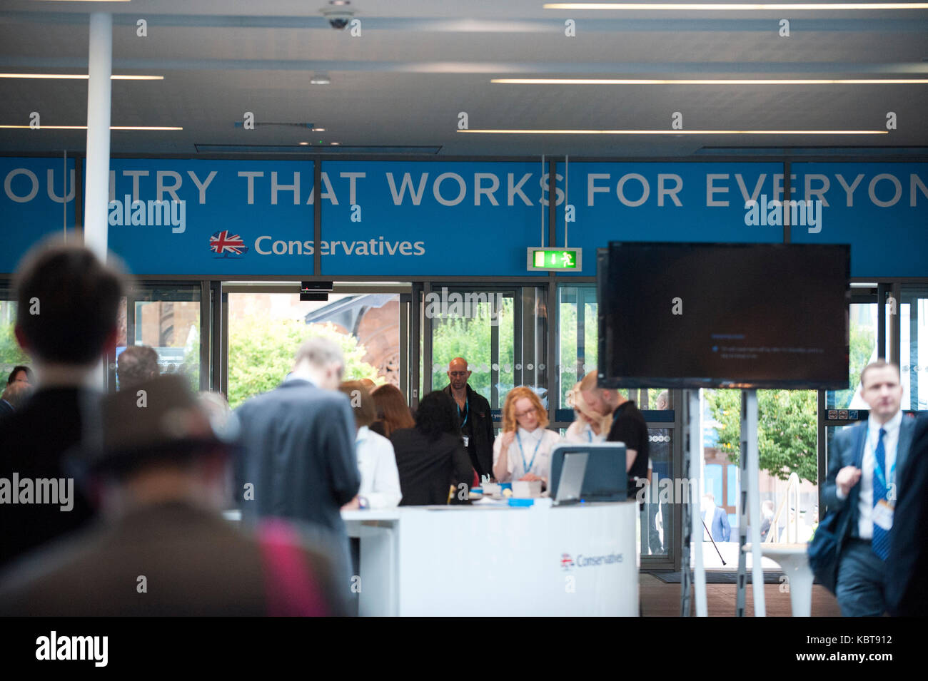 Manchester, UK. 1st October 2017. Delegates arrive for Day 1 of the ...
