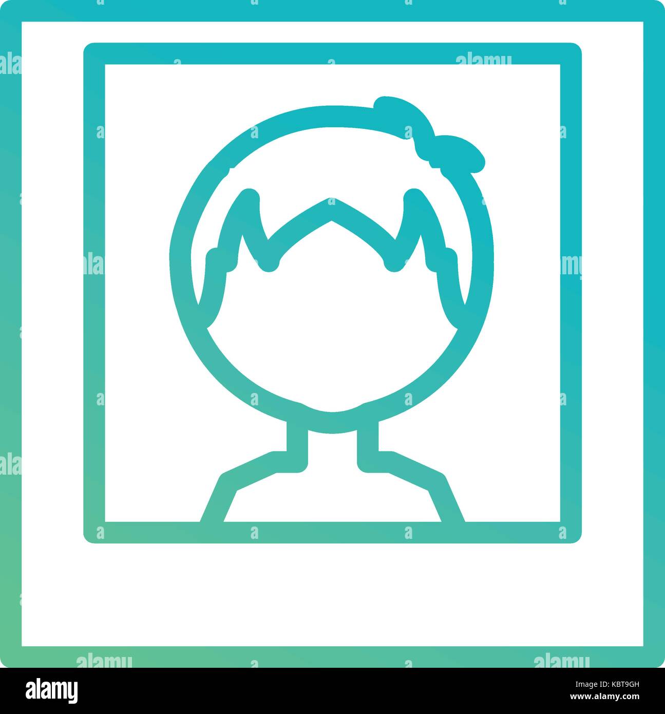 man picture icon over white background vector illustration Stock Vector ...