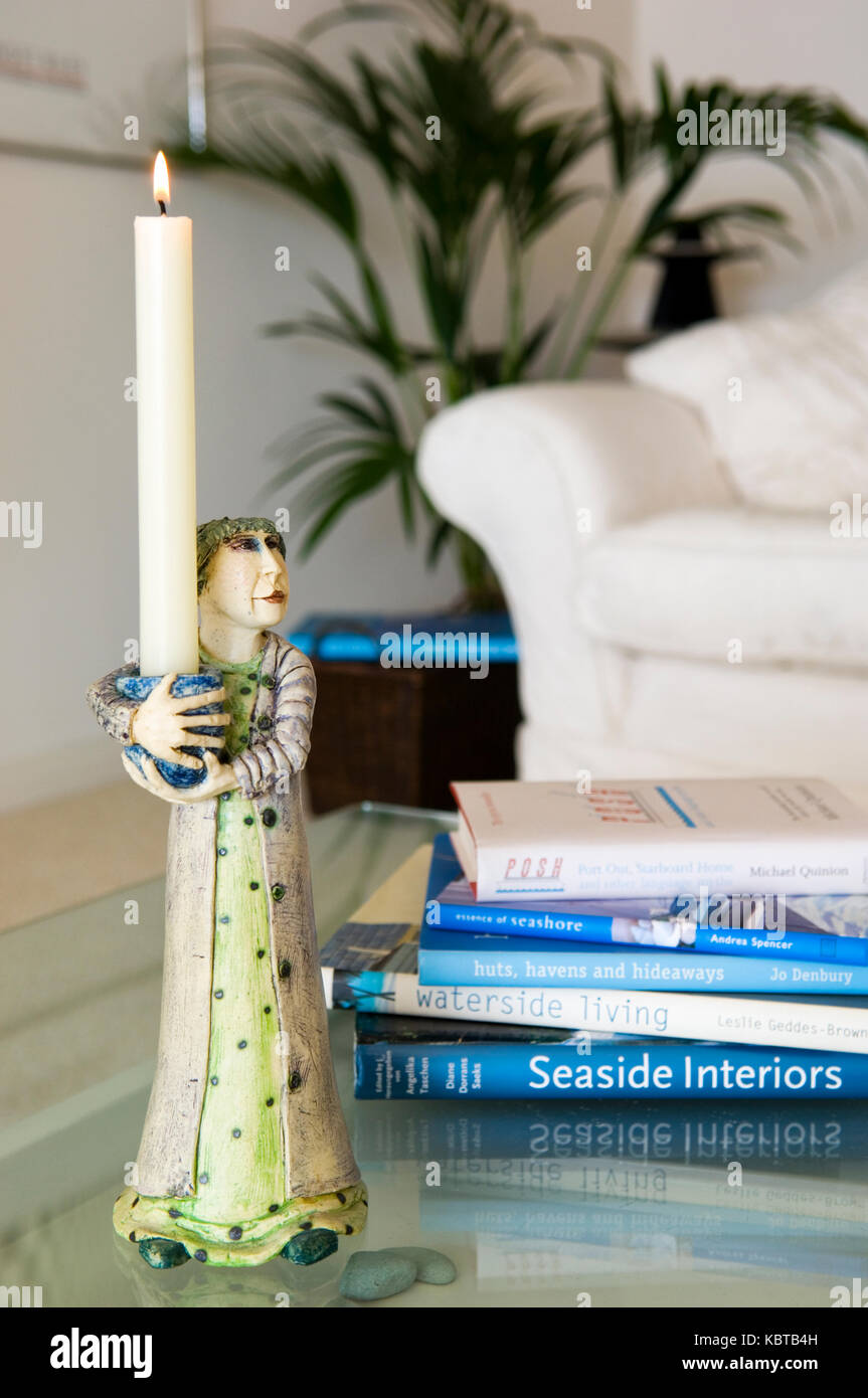 A beautiful character candle holder by West Country ceramicist Amanda ...