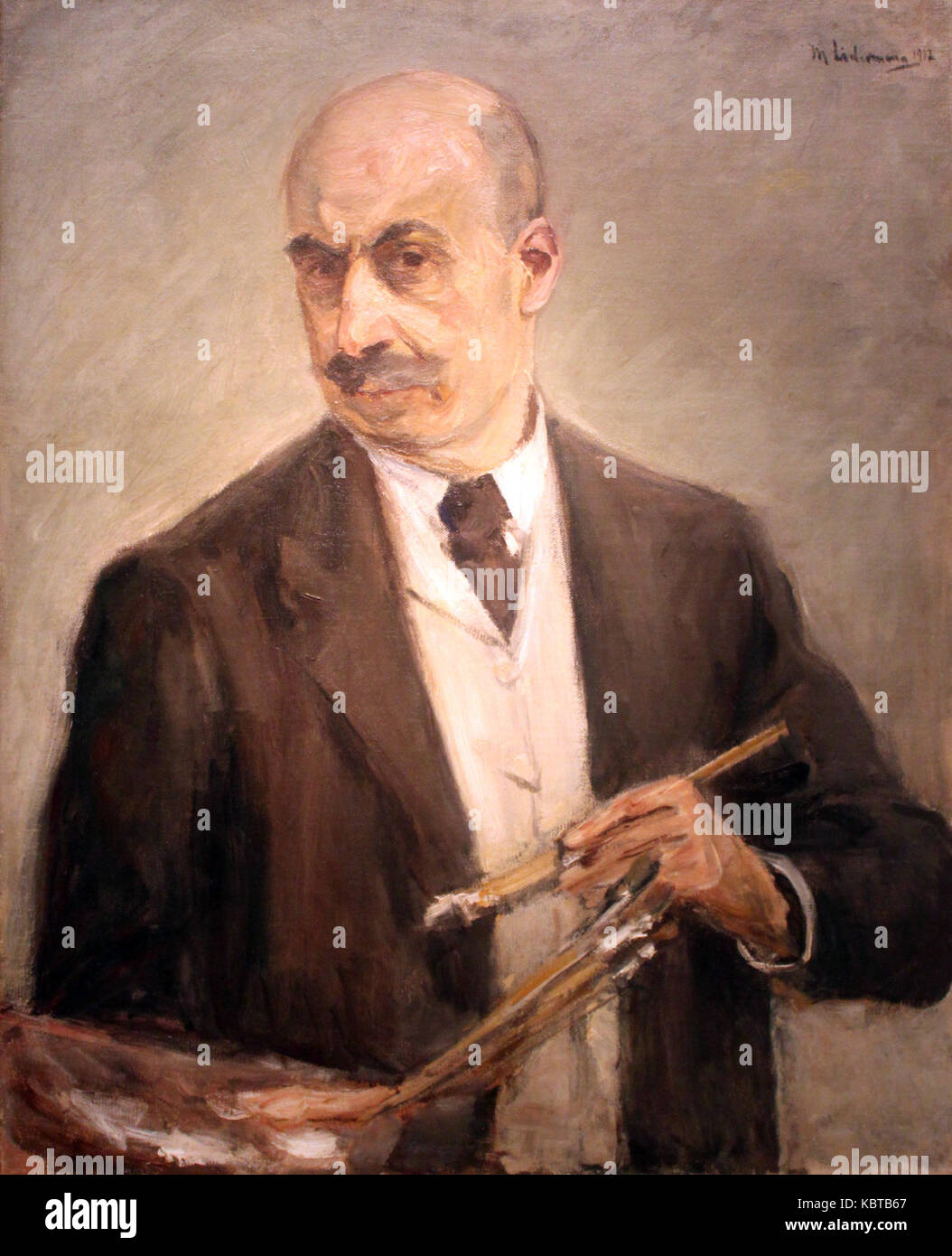 1912 Liebermann Selbstportrait anagoria Stock Photo - Alamy