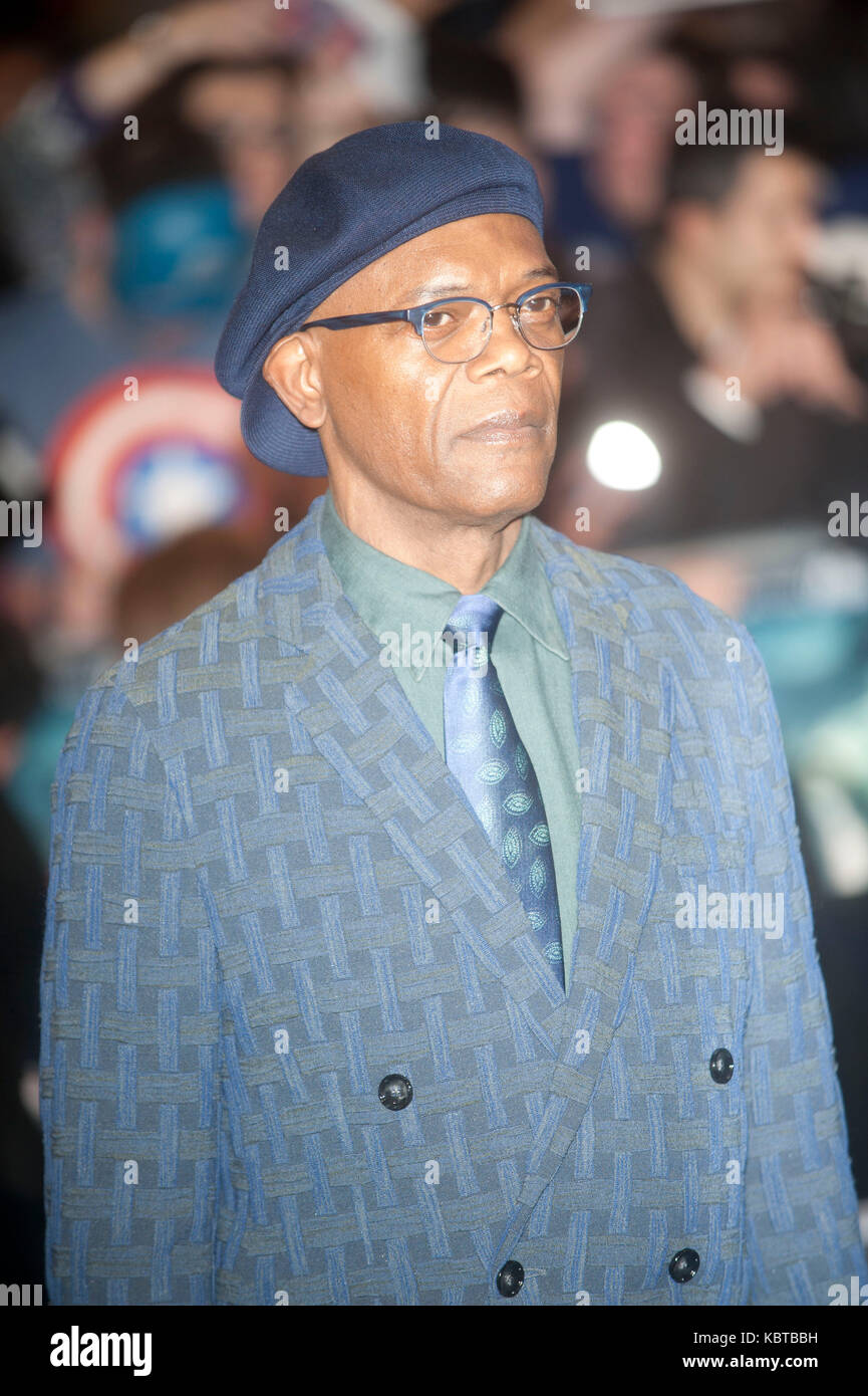 SAMUEL L JACKSON at the UK Film Premiere of 'Captain America: The ...