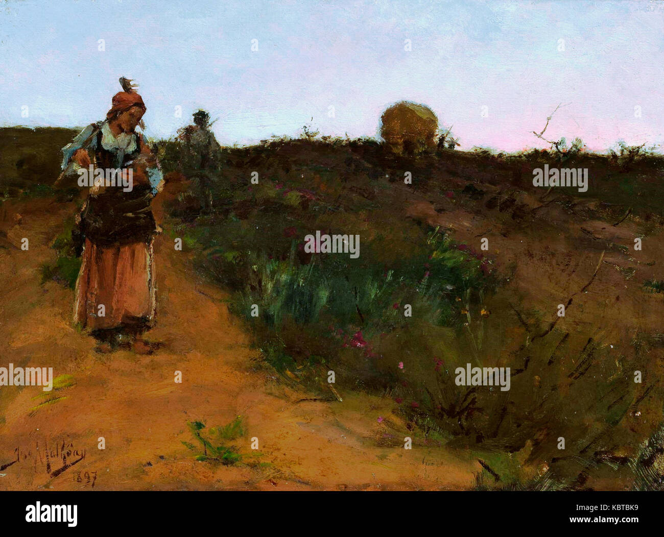 Malhoa Return from the field Stock Photo - Alamy