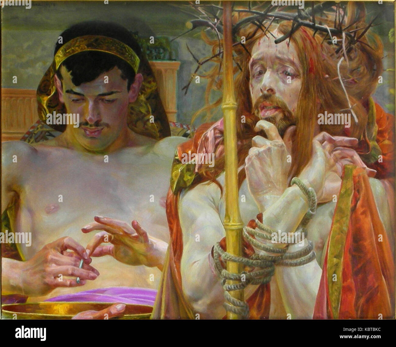 Lwowska Galeria Sztuki Jacek Malczewski Christ in front of Pilate Stock ...