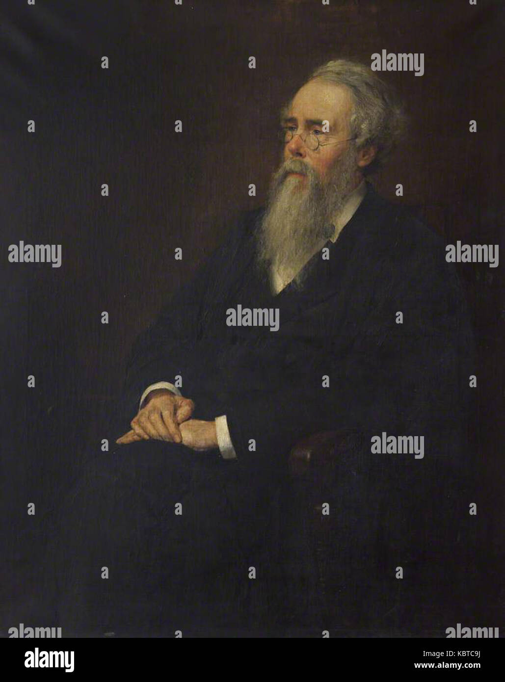 Portrait of Edward Byles Cowell by Charles Edmund Brock 1905 Stock ...