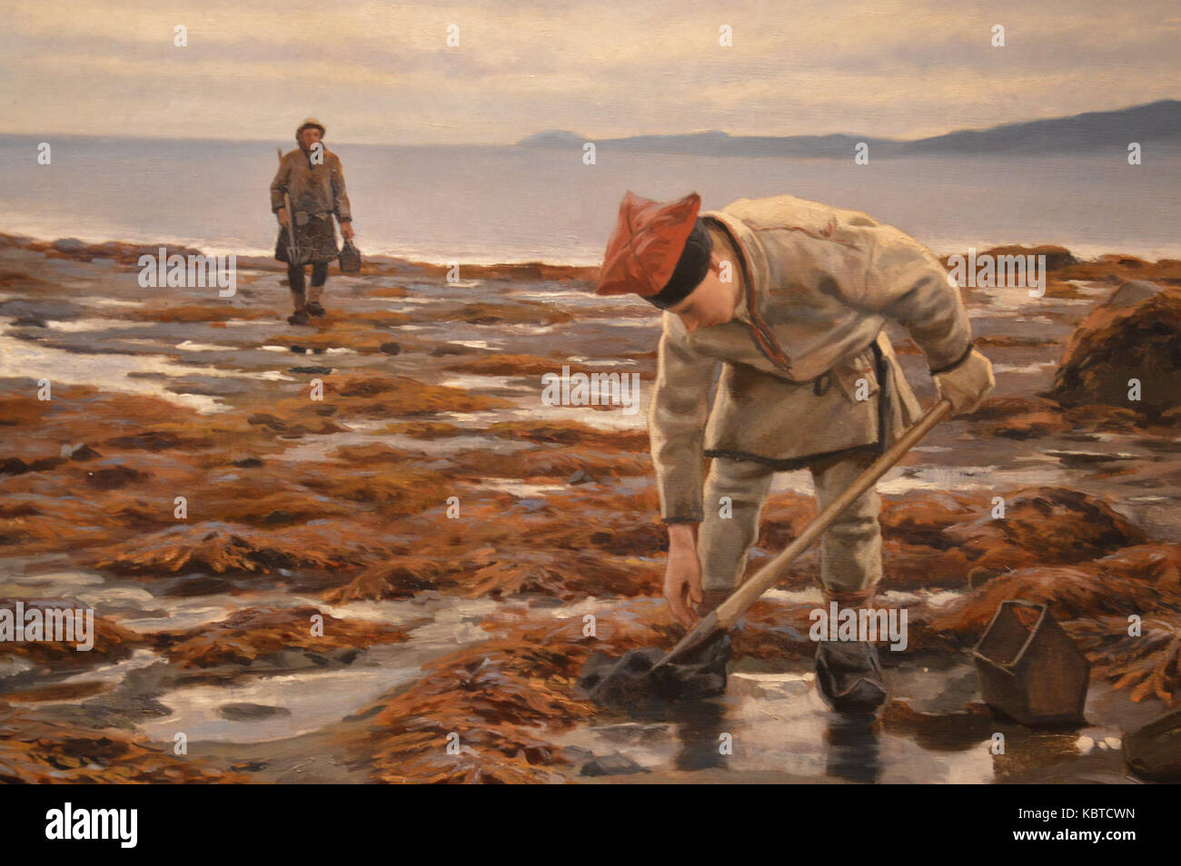 'Peters Digging For Worms' is a detailed artwork showing a figure ...