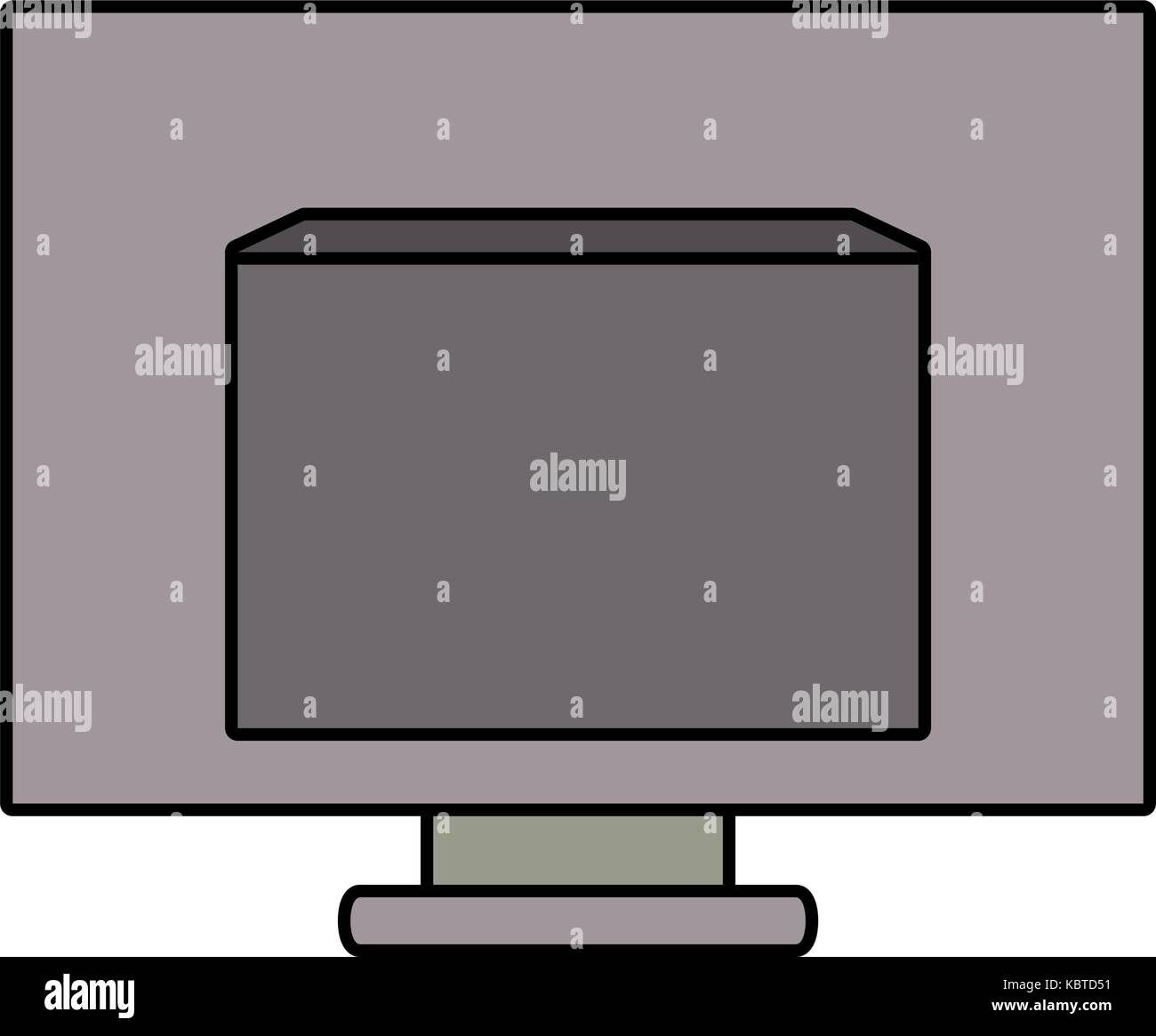 computer icon over white background vector illustration Stock Vector ...