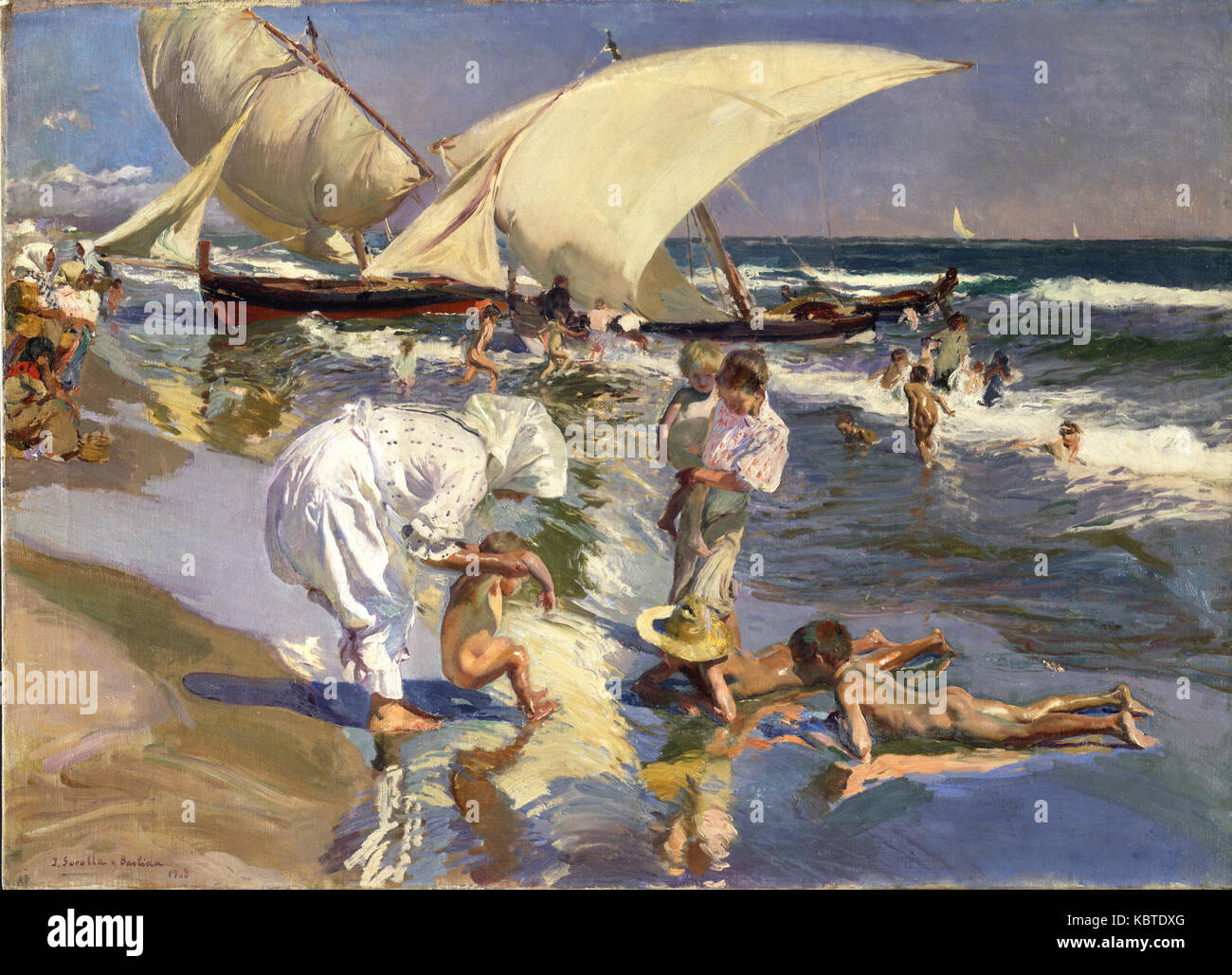 This 1908 painting by Joaquín Sorolla captures the serene morning light ...