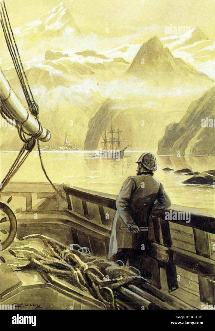 'The Sea Serpent' by George Roux 20 Stock Photo - Alamy