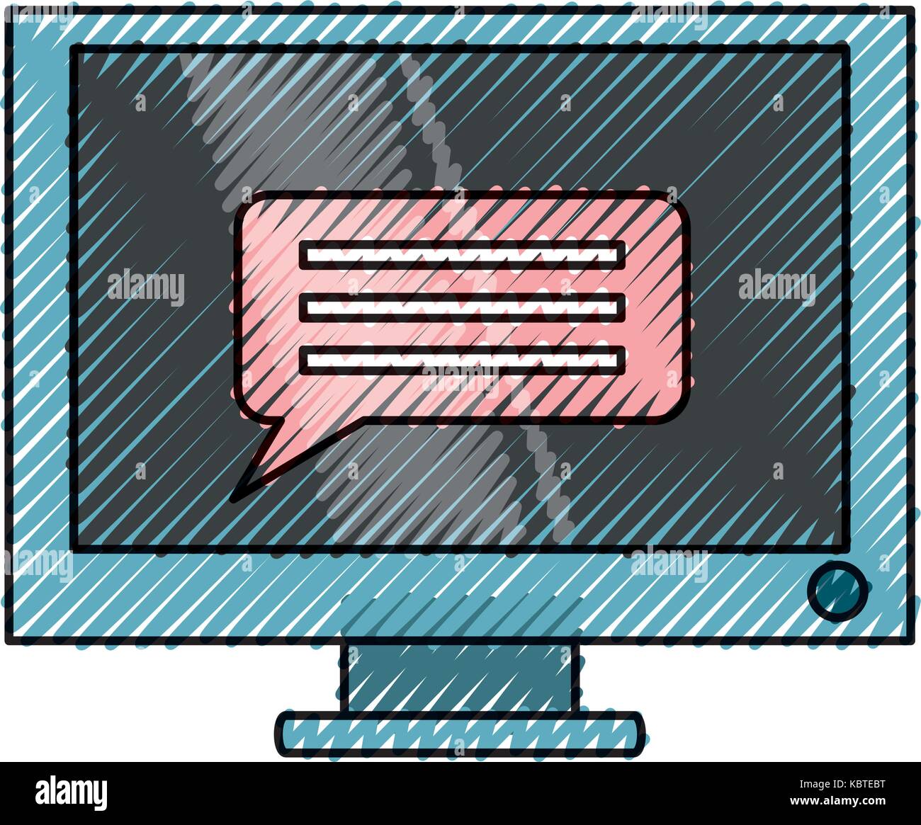 computer icon over white background vector illustration Stock Vector ...