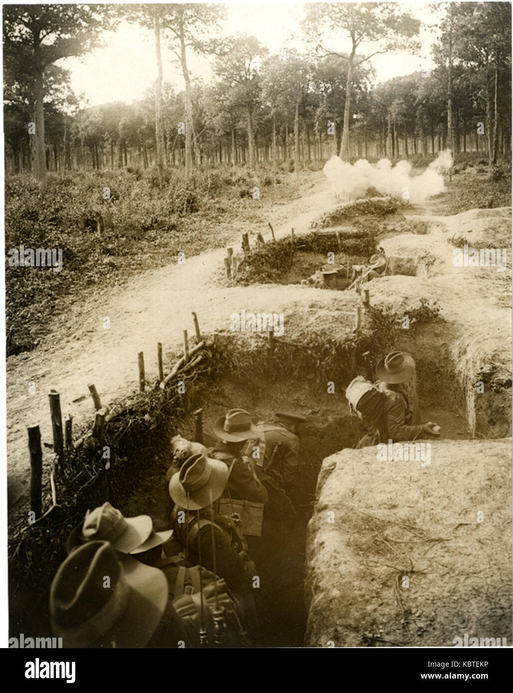 This image shows a Gurkha bombing party practicing their bombing ...