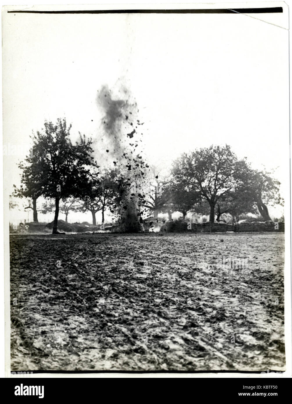 A mine exploding Bout de Ville, France (Photo 24 343 Stock Photo - Alamy