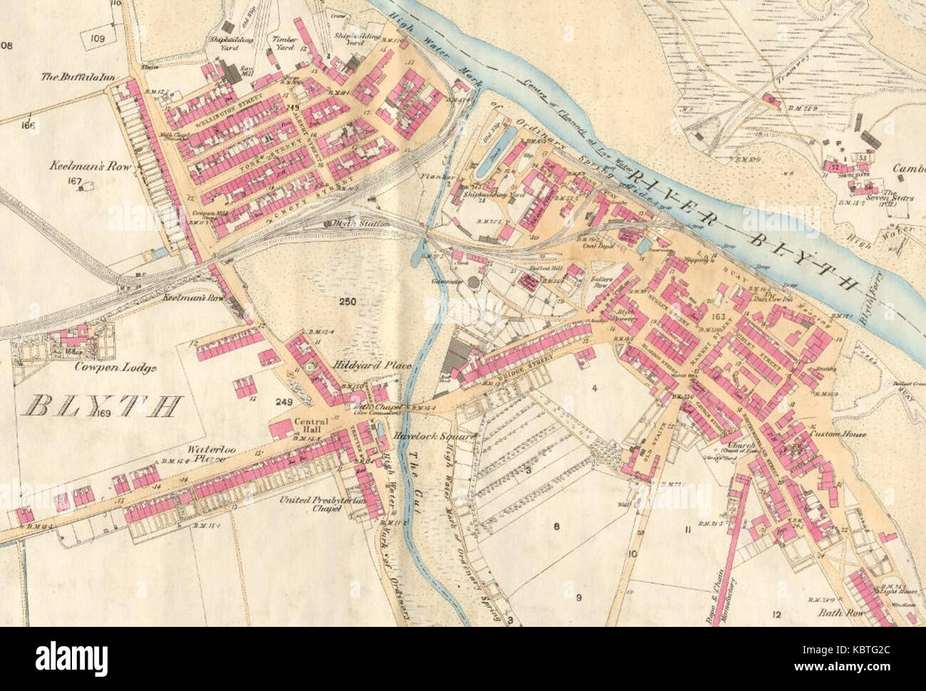 Blyth map hi-res stock photography and images - Alamy