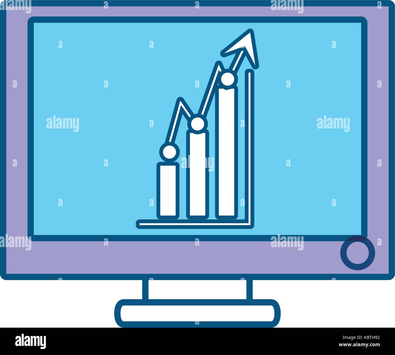 computer icon over white background vector illustration Stock Vector ...