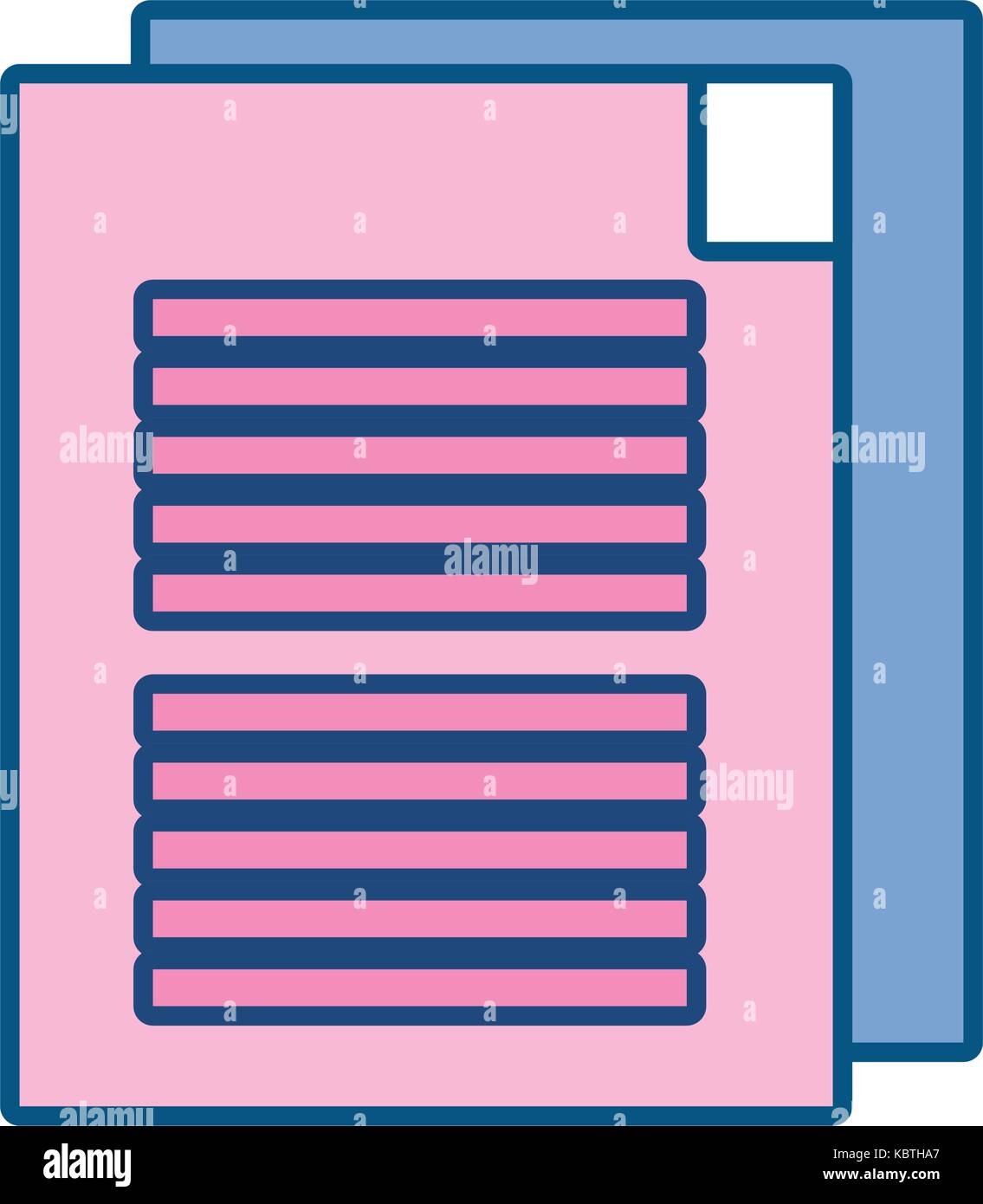 report document icon over white background vector illustration Stock ...