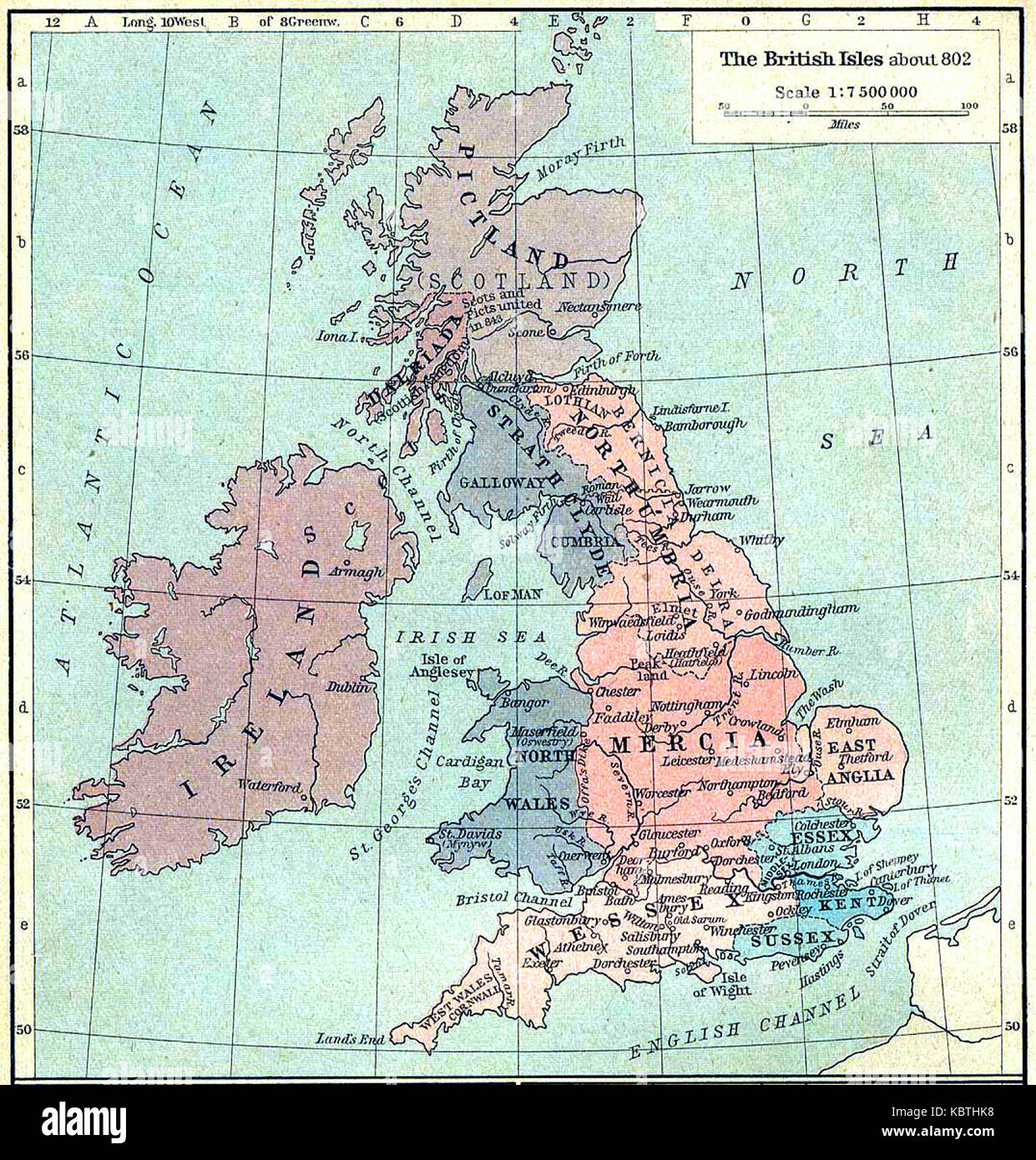 British isles map hi-res stock photography and images - Alamy