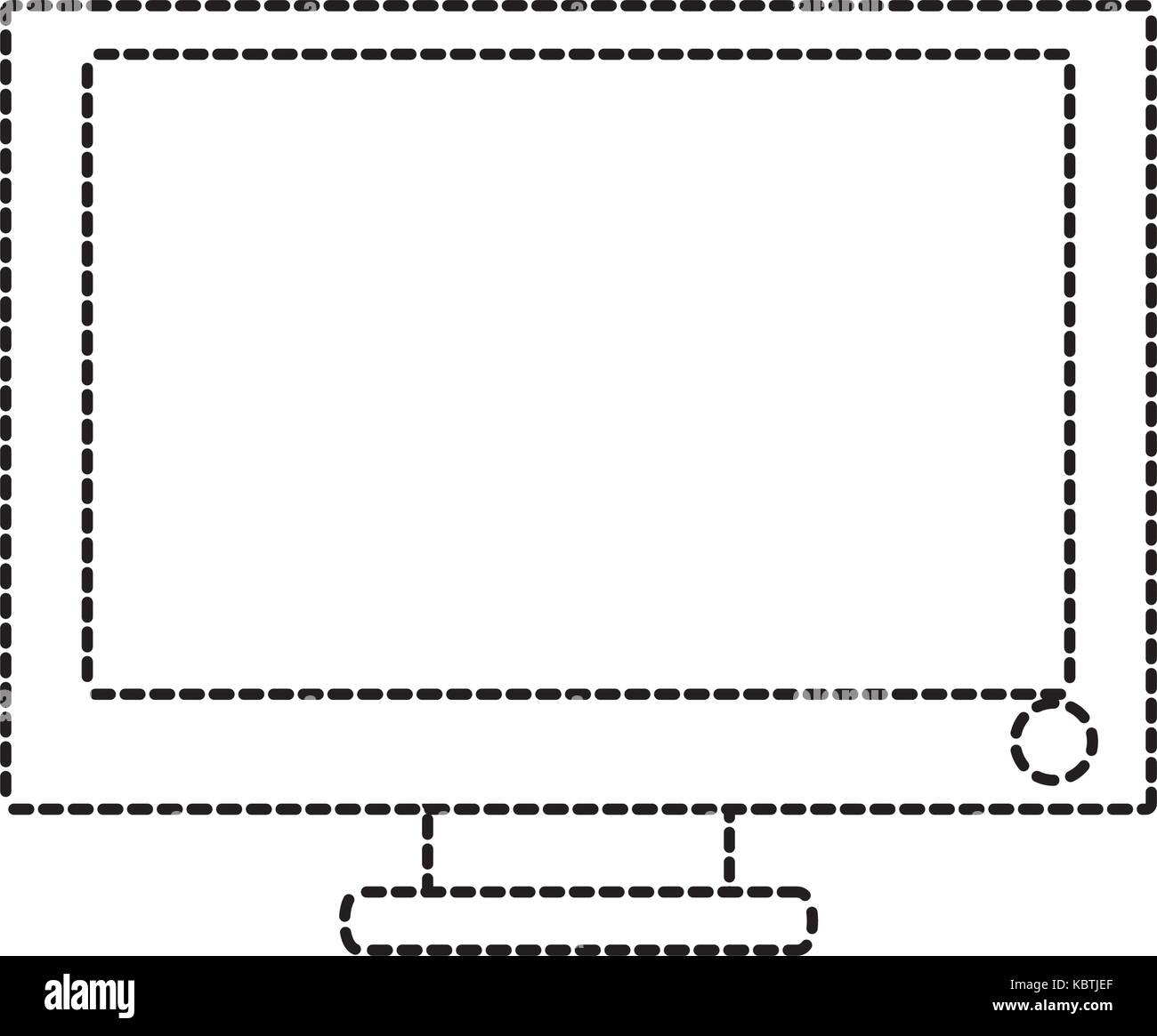 computer icon over white background vector illustration Stock Vector ...