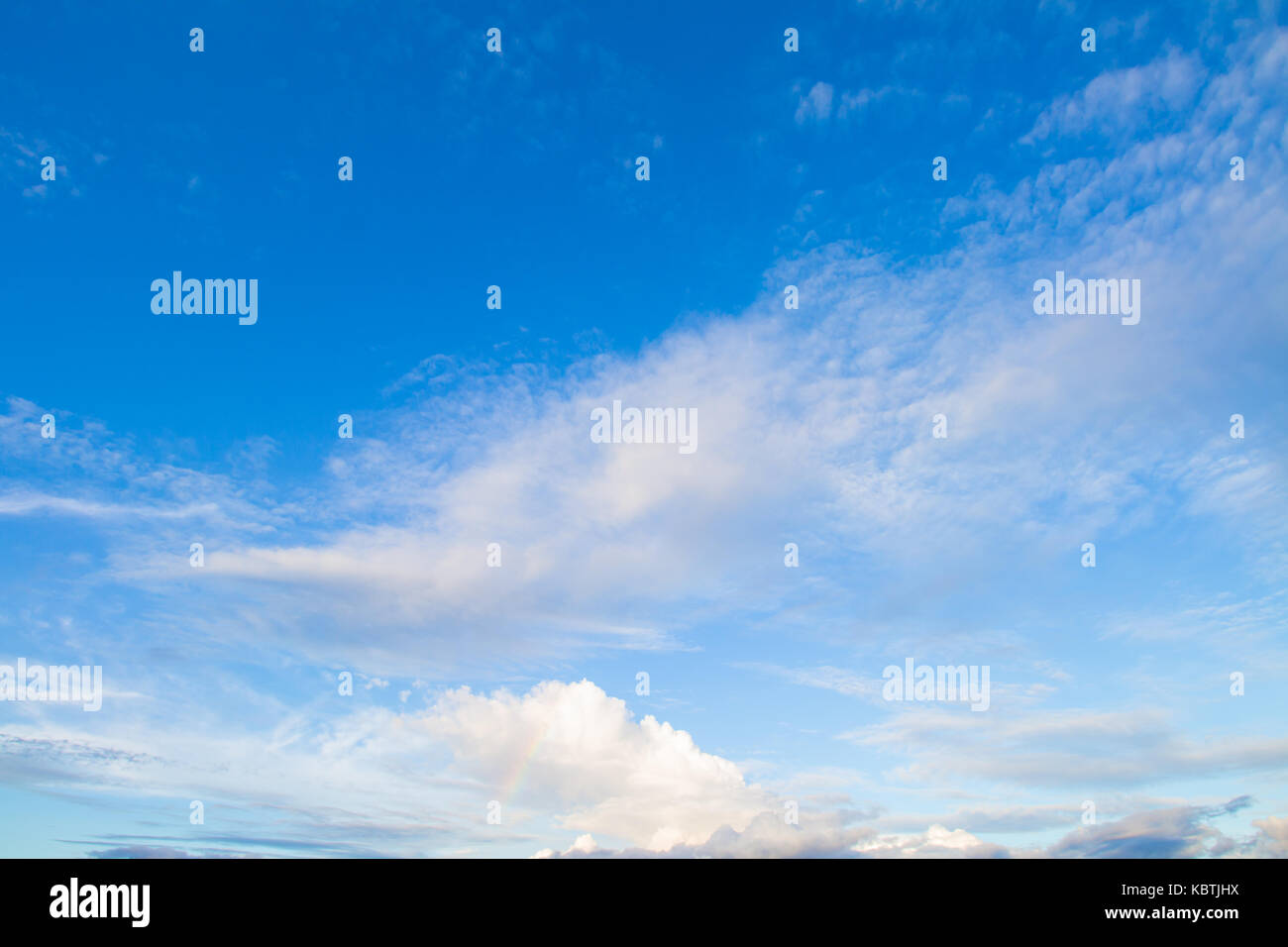 Panorama shot of blue sky and clouds in good weather days Stock Photo ...