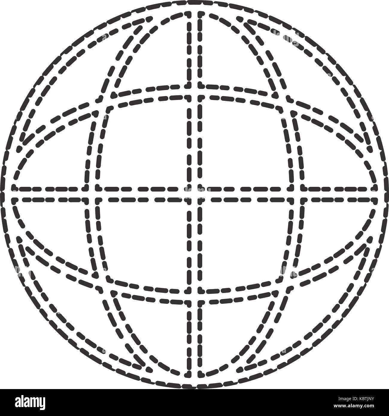 global sphere icon over white background vector illustration Stock ...