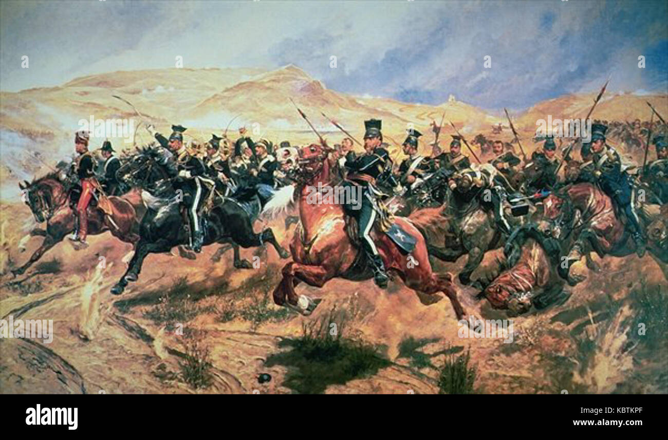 Charge of the light brigade painting hi-res stock photography and ...