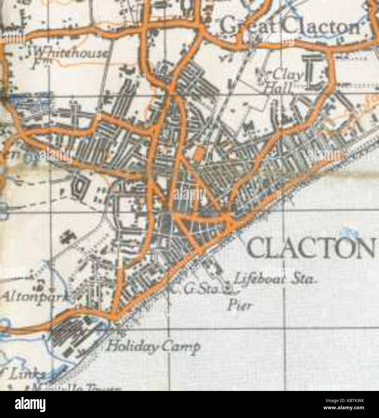 Map of clacton hi-res stock photography and images - Alamy