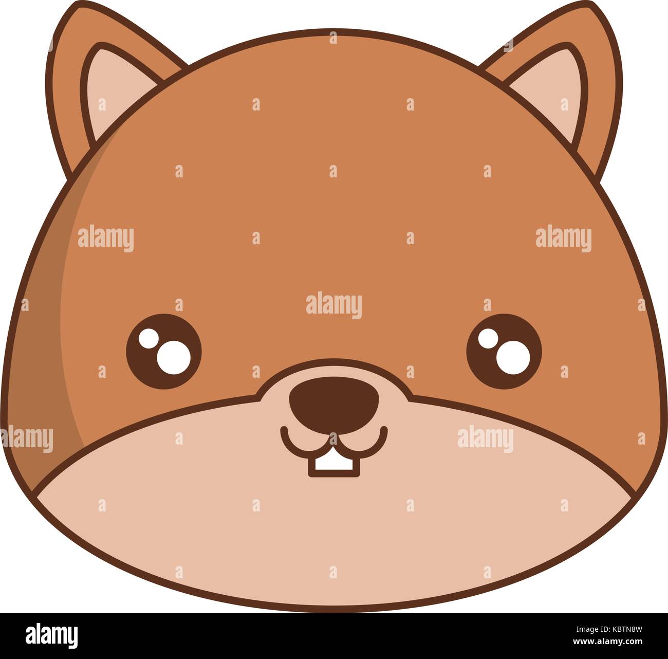 cute squirrel icon over white background colorful design vector ...