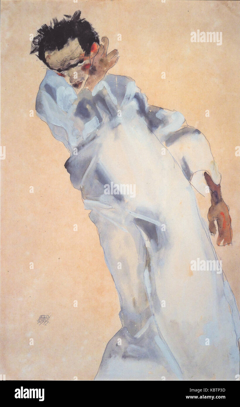 Egon Schiele Selbstbildnis 1912 Stock Photo - Alamy