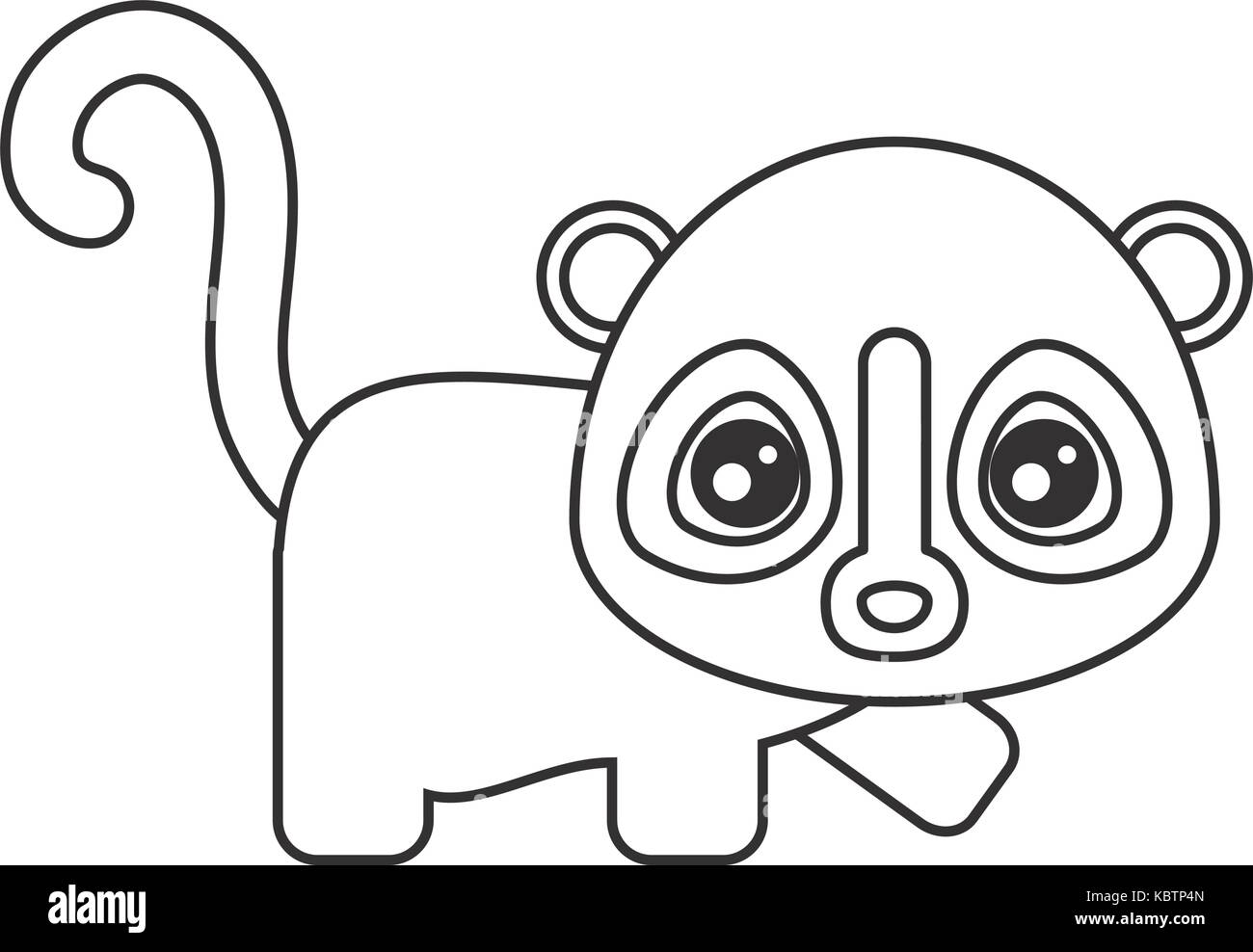 cute spectacled bear icon over white background vector illustration ...