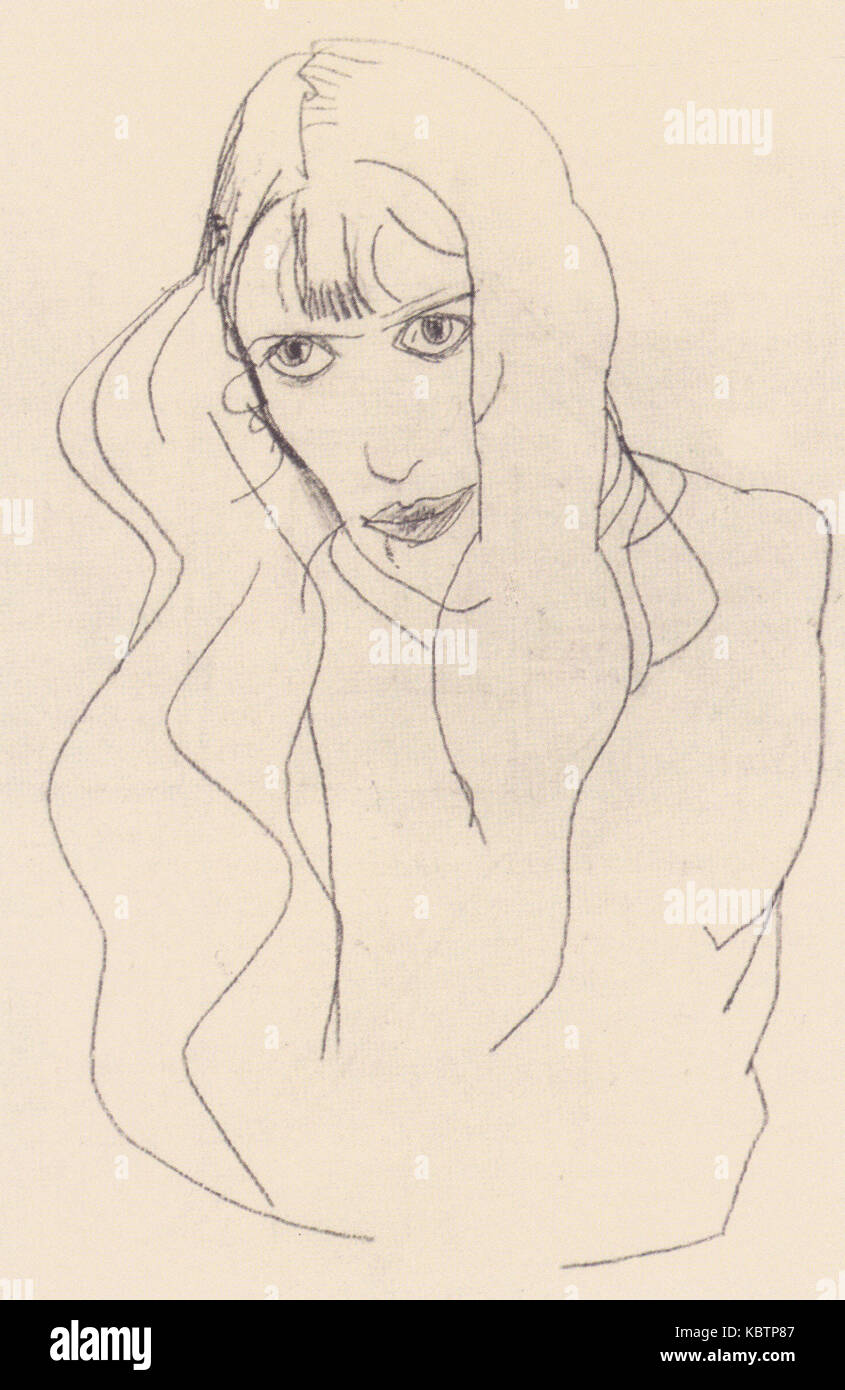 Egon Schiele Frauenbildnis (Wally) 1913 Stock Photo - Alamy