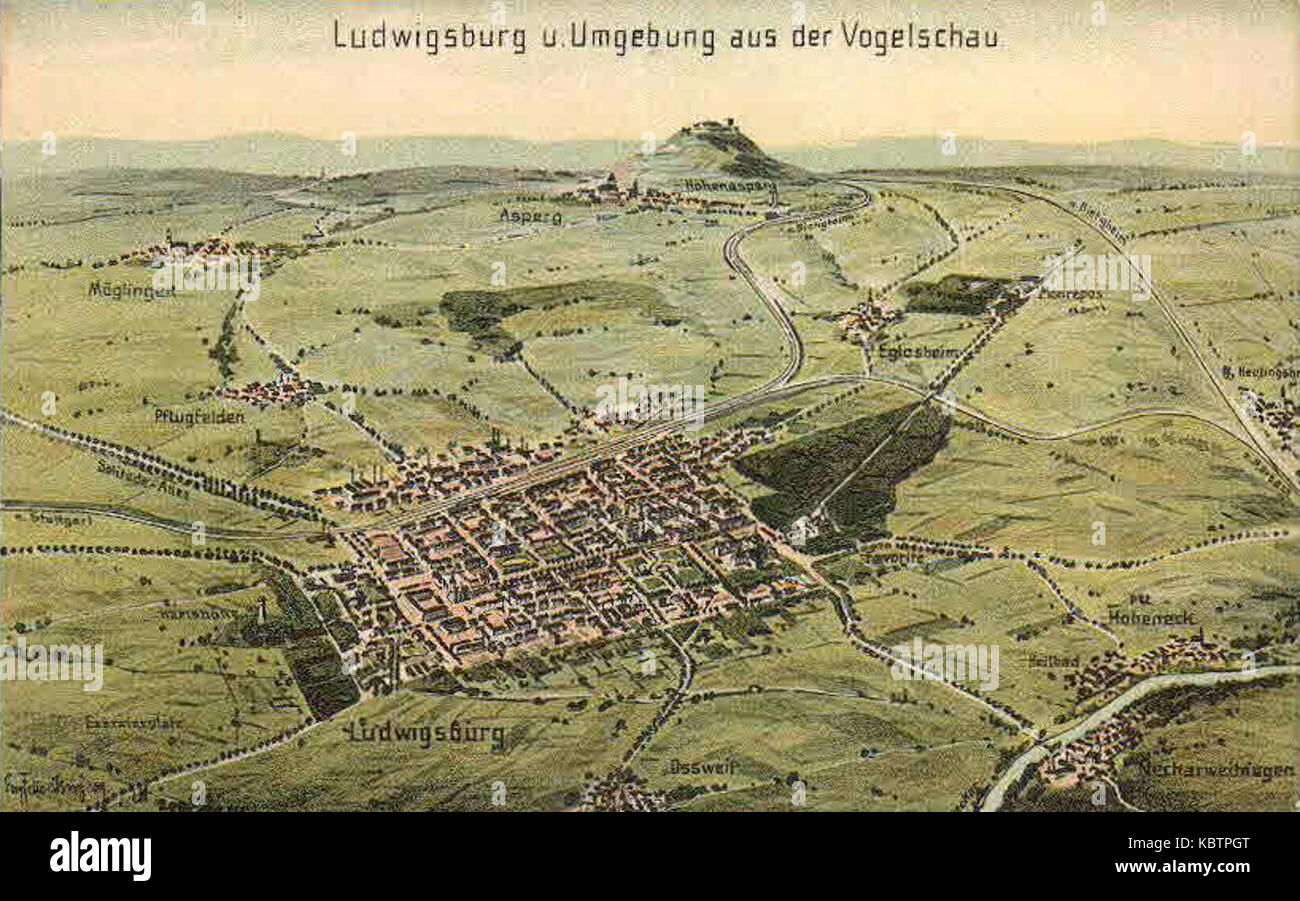 Ludwigsburg map hi-res stock photography and images - Alamy