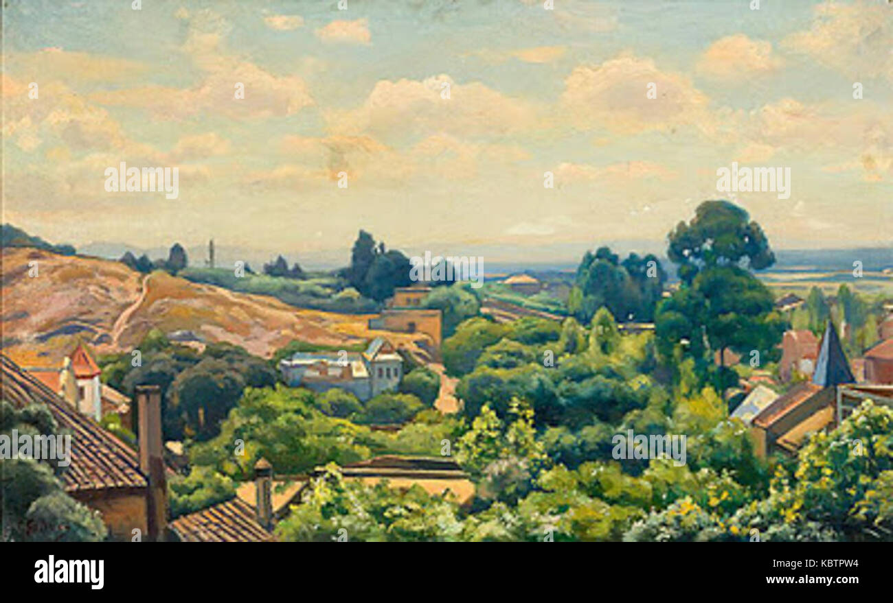 Galwey Paisatge de la Garriga Stock Photo - Alamy