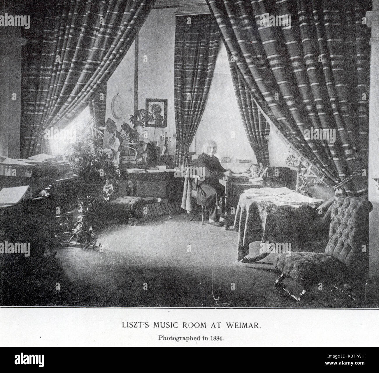 Franz Liszt's music room, Weimar Stock Photo - Alamy