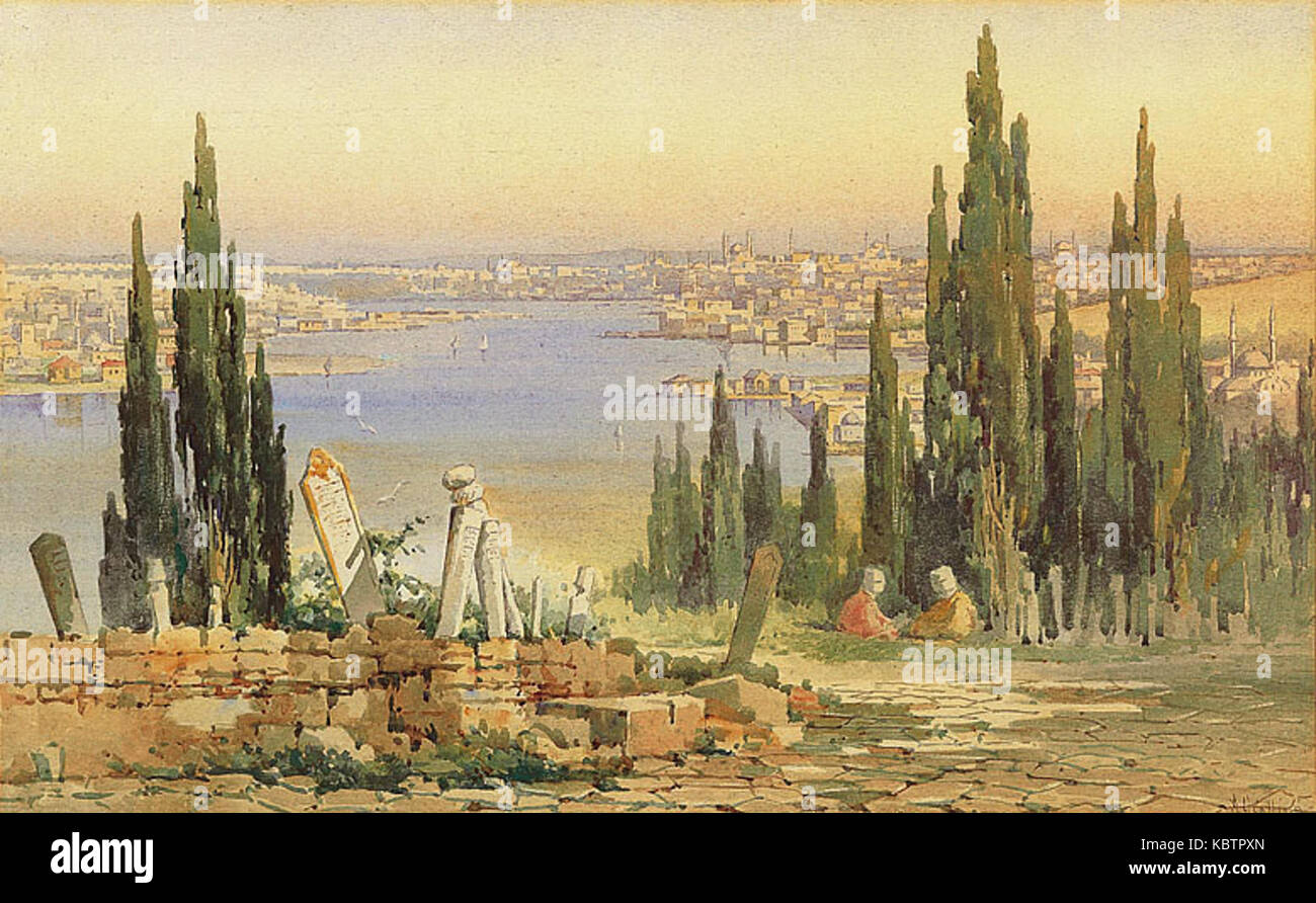 Giallinas aggelos keratios kolpos konstantinoupolis Stock Photo - Alamy