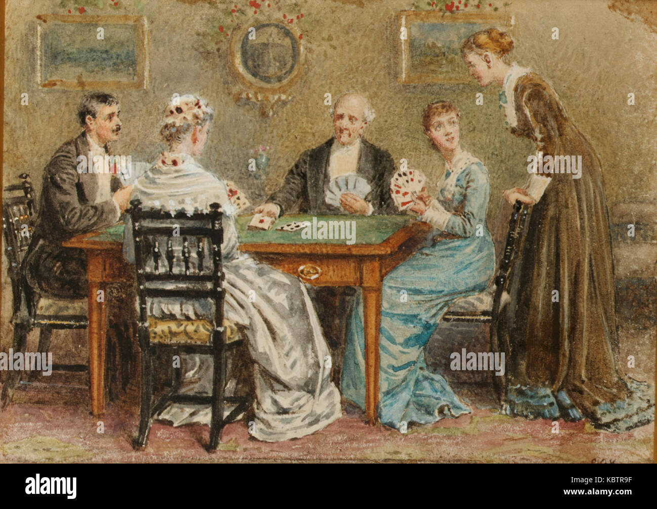 George Goodwin Kilburne A good hand Stock Photo - Alamy