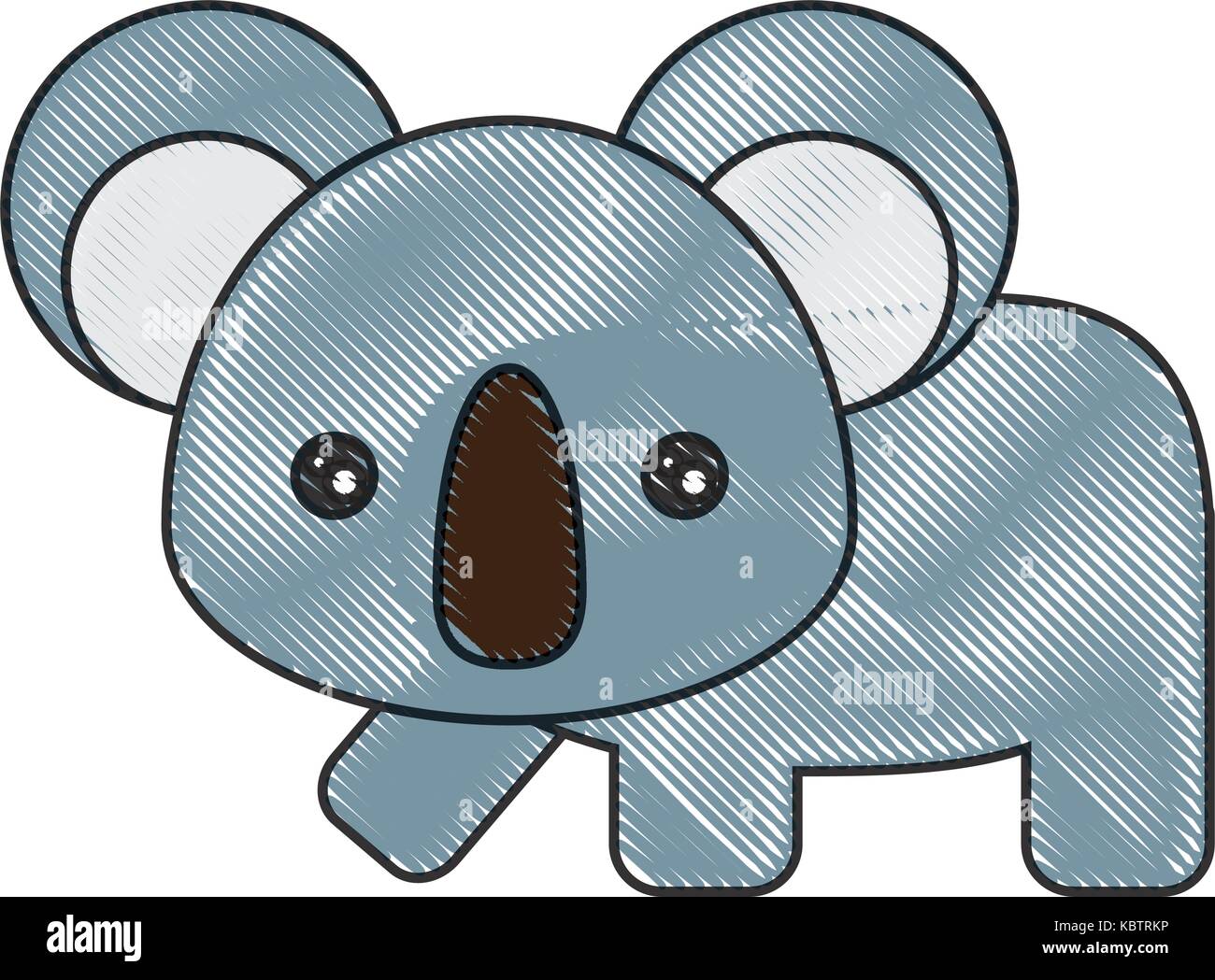 cute koala icon over white background colorful design vector ...