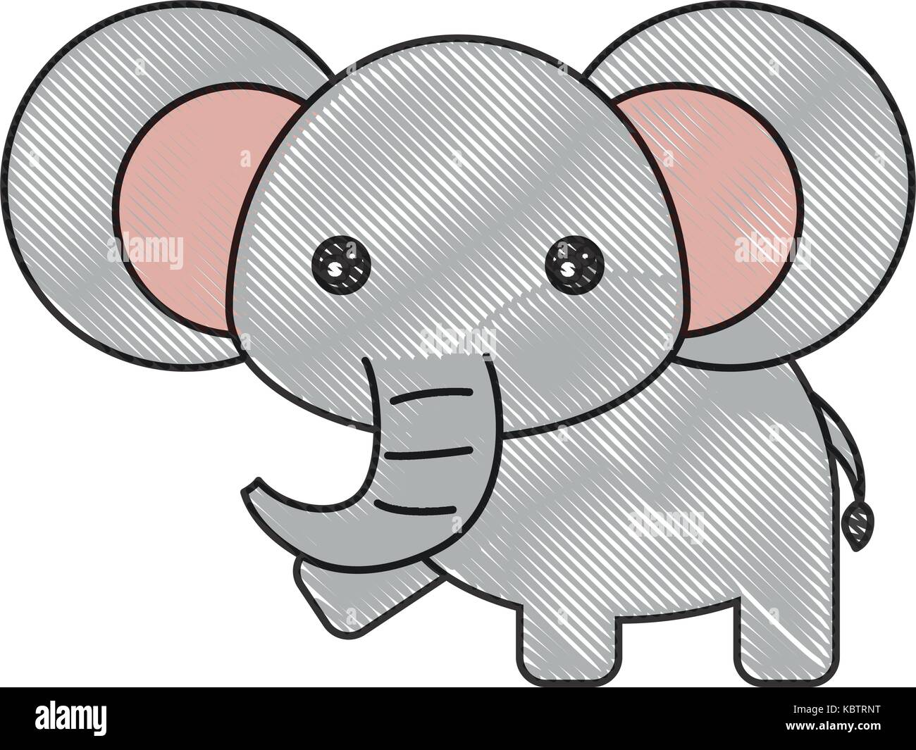 cute elephant icon over white background colorful design vector ...
