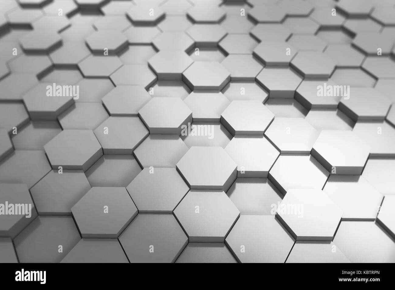Geometric abstract hexagonal background Black and White Stock Photos ...
