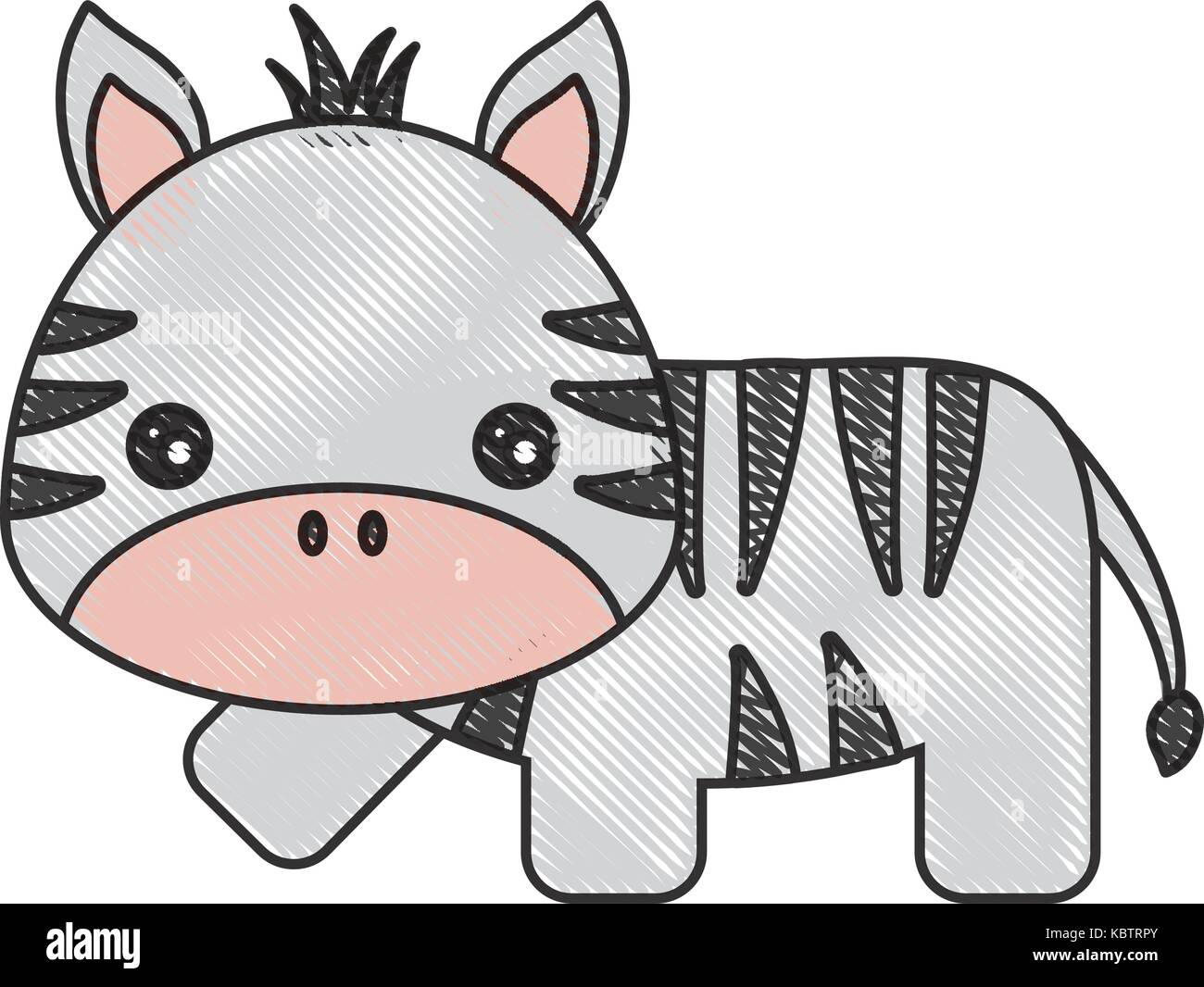 cute zebra icon over white background colorful design vector ...