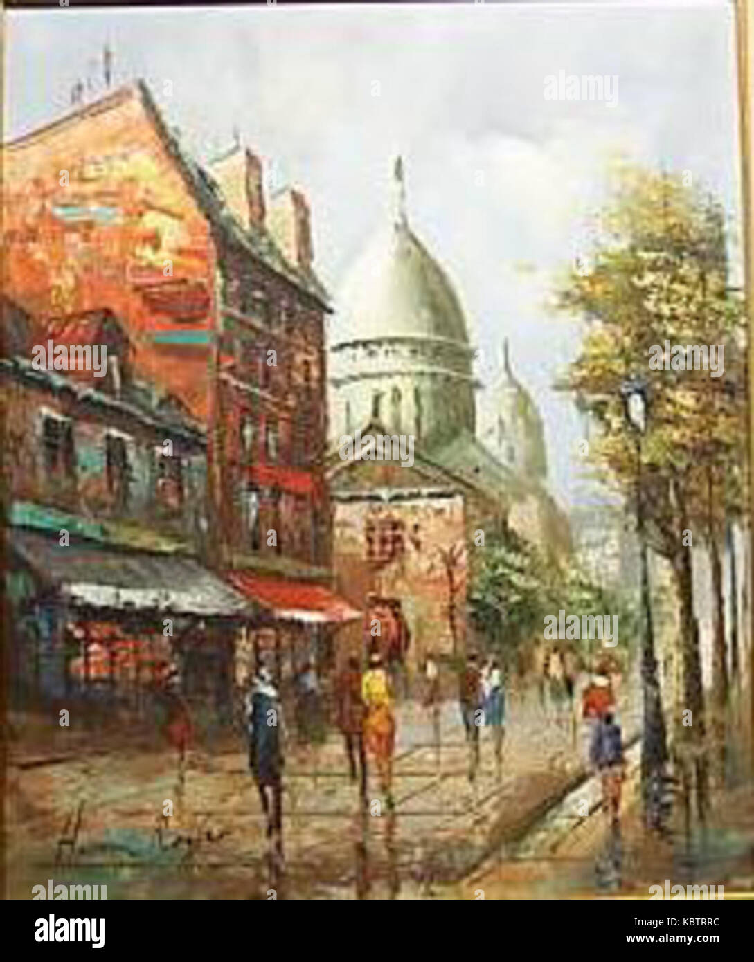 Henri Royer Vue sur Montmartre Stock Photo - Alamy